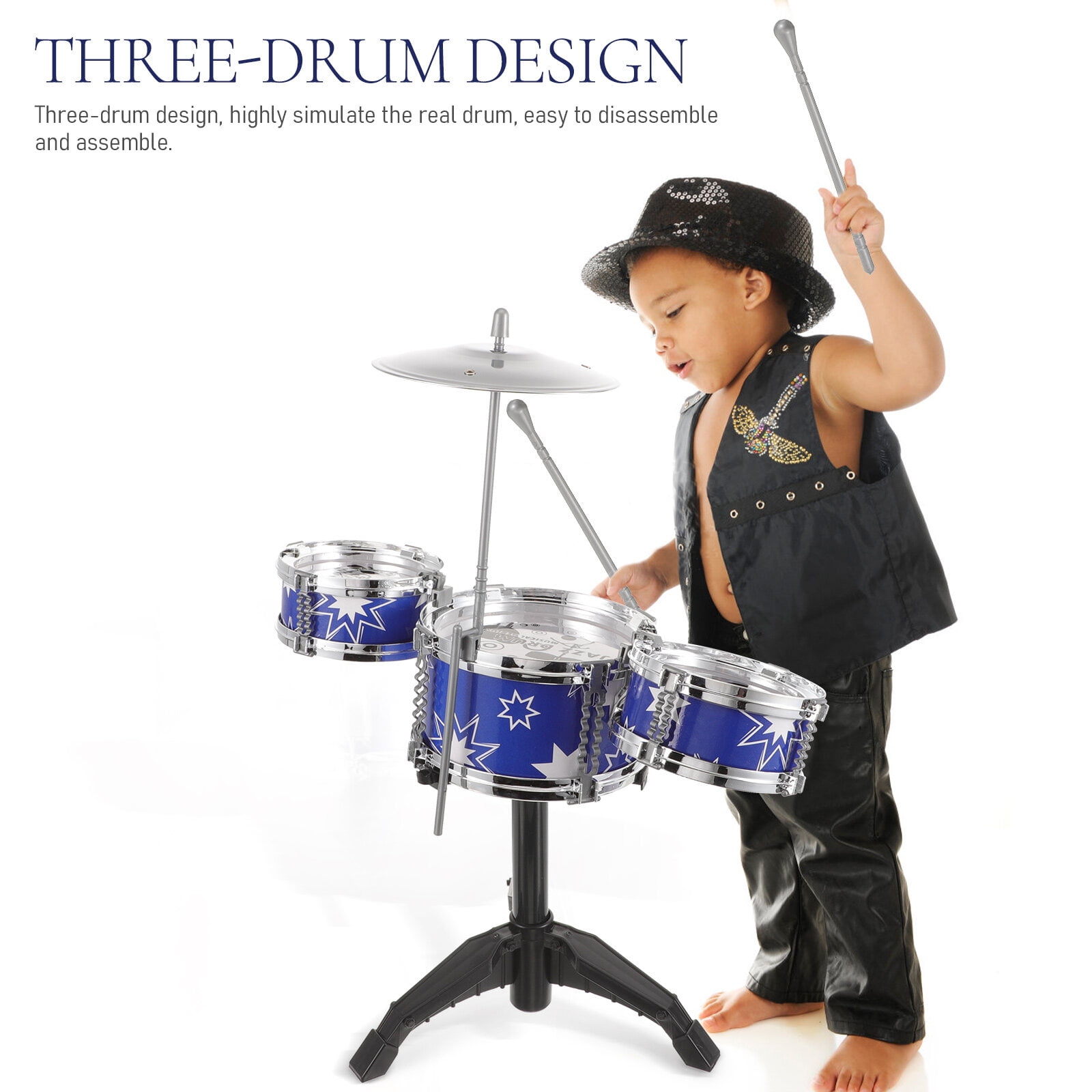 1 Set Educational Baby Musical Drum Toy Toddler Preschool Drum Toy Kids ...