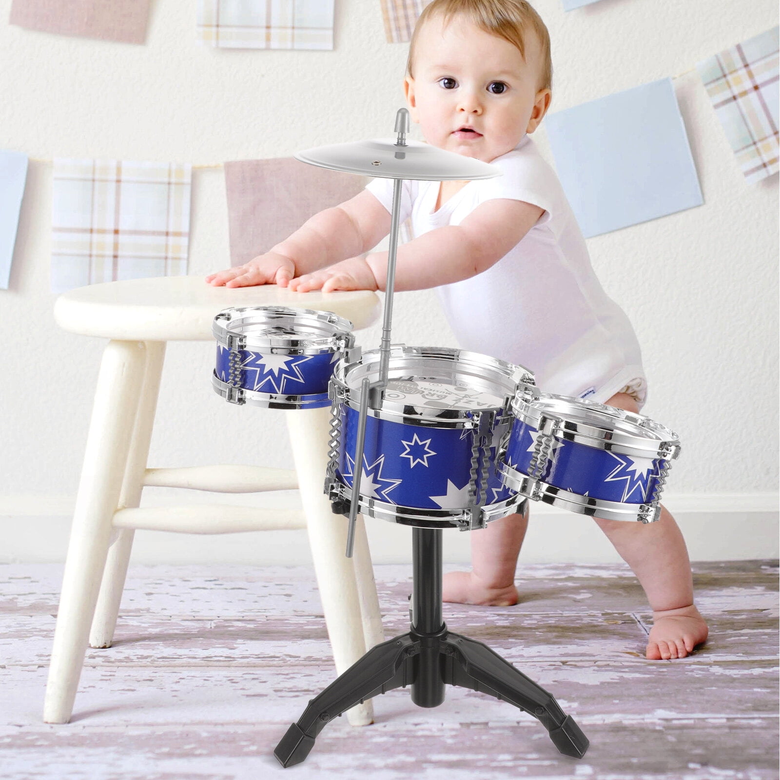 1 Set Educational Baby Musical Drum Toy Toddler Preschool Drum Toy Kids ...