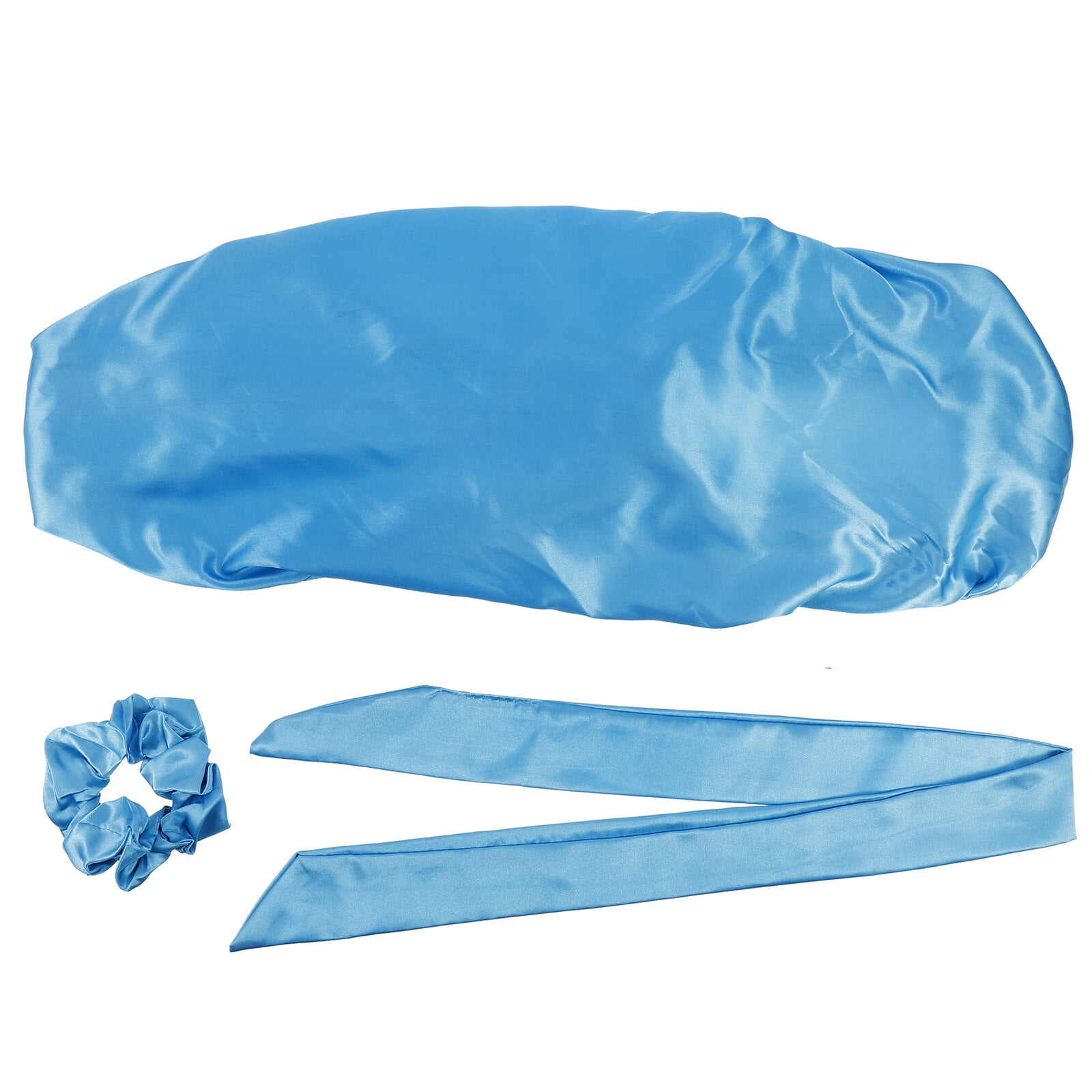 1 Set Elastic Band Nightcap Hair Care Long Hat Silk Nightcap Night ...