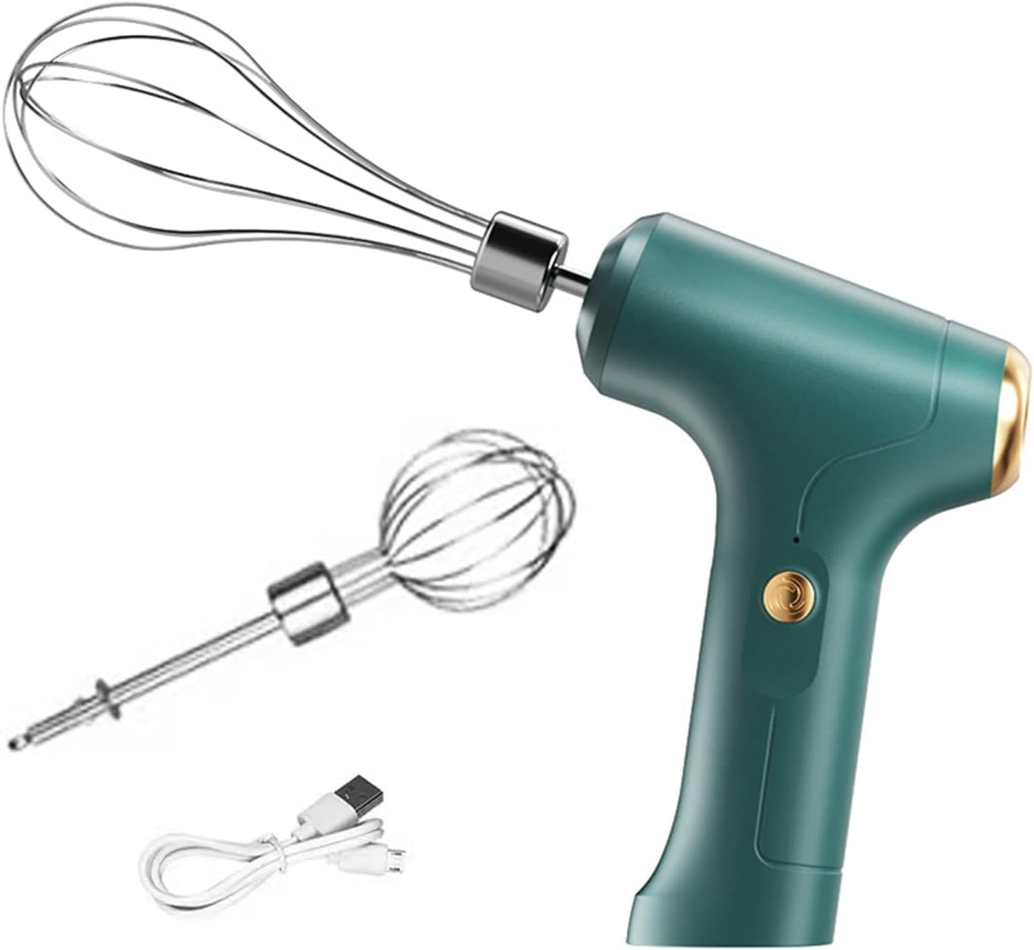 1 Set Electric Egg Beater, Electric Handheld Mixer with 2 Stirring Rods ...