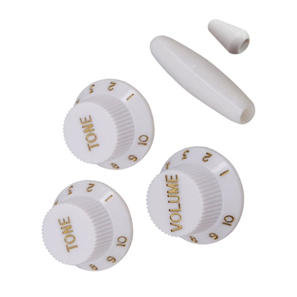 1 Set Electric Guitar Control Knobs Volumes and Tone Replacement Cover ...