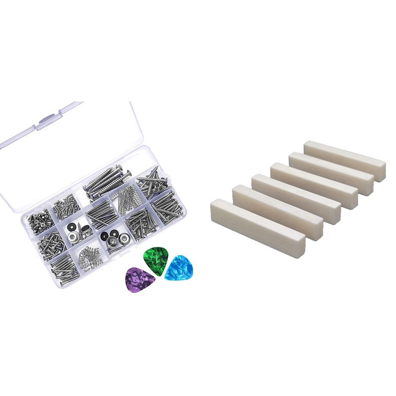1 Set Electric Guitar Screw Kit Sorting Box for Electric Guitar Bridges ...