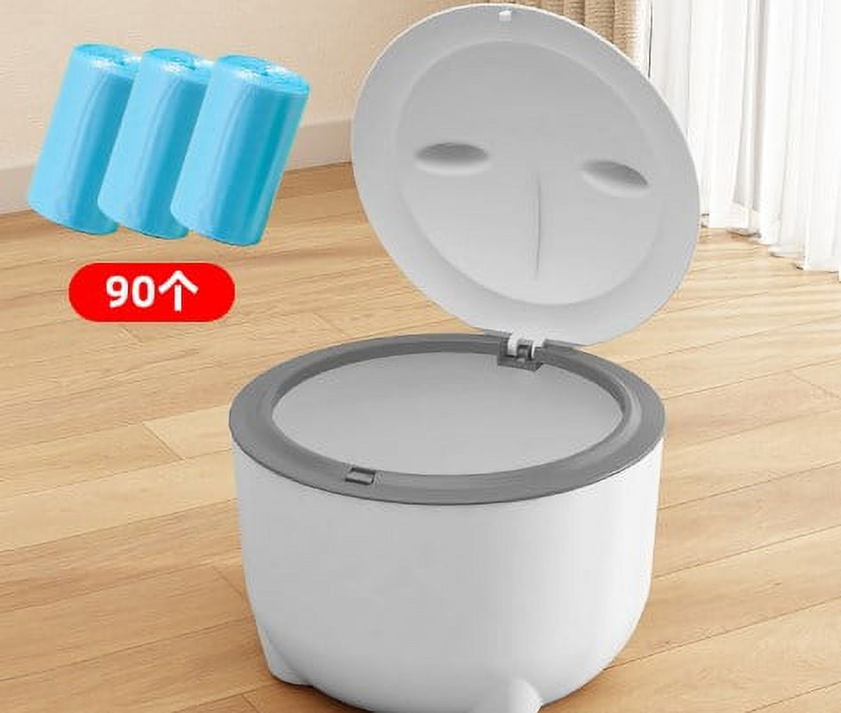 WHAMVOX Enclosed Cat Litter Trash Can with OdorSealing Lid and Garbage ...