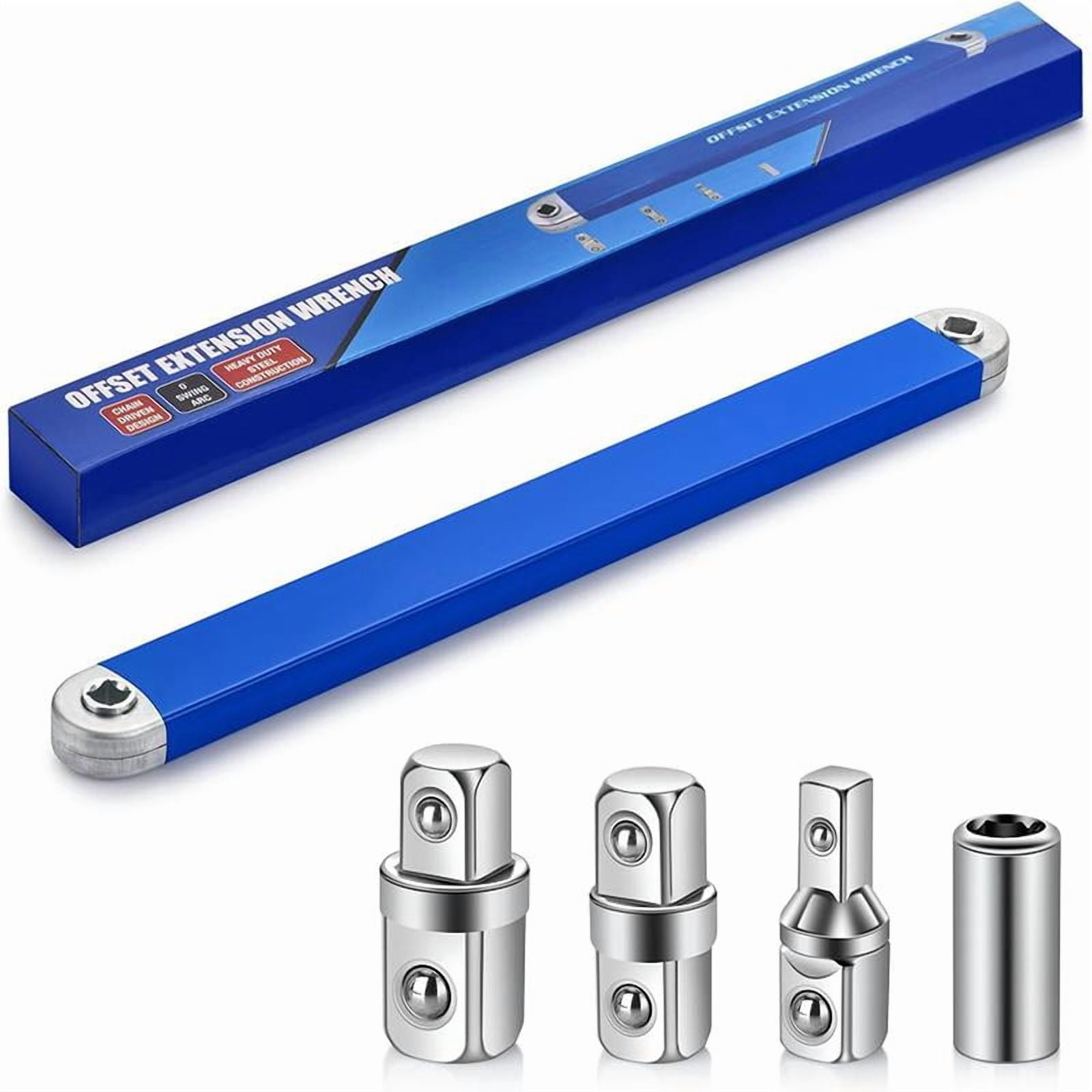 1 Set Extension Wrench with 1/2", 1/4", and 3/8" Sockets, Offset ...