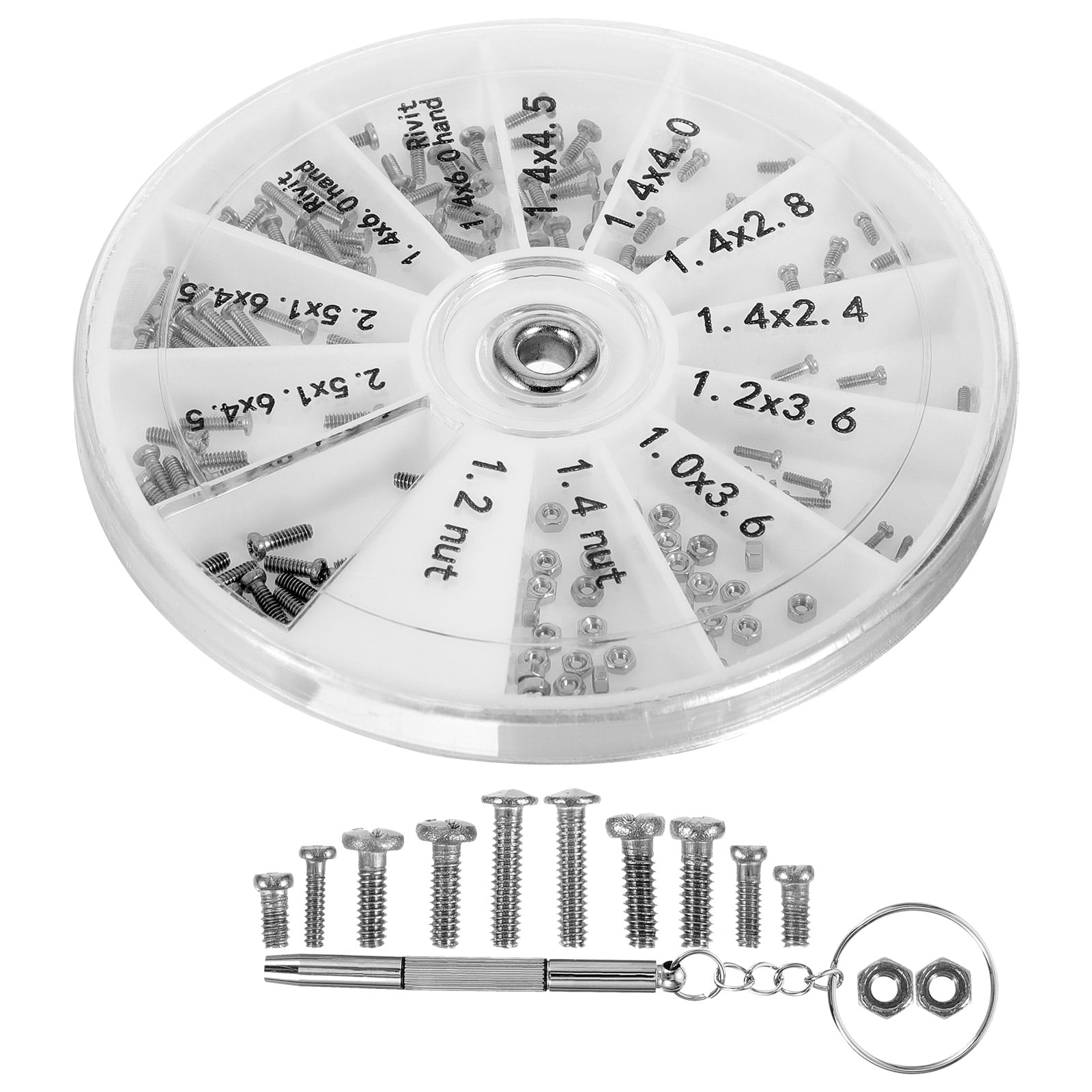 1 Set Eyeglass Repair Kit Glasses Screws Eyeglass Screwdriver Repair Supply