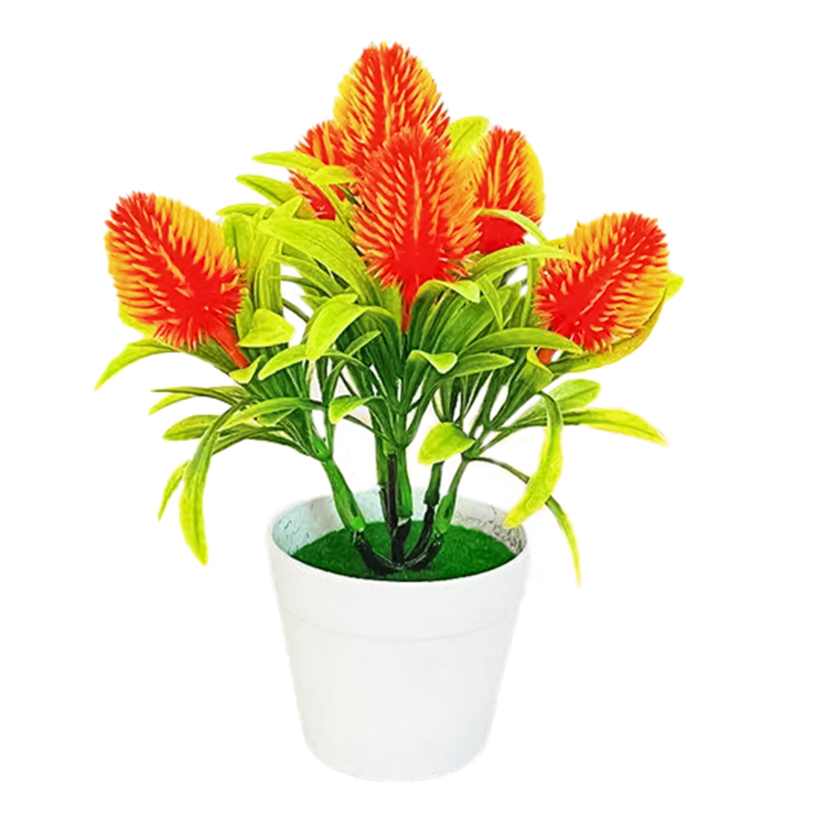 1 Set Fake Plant Anti Fade Realistic Plastic Vivid Decorative ...