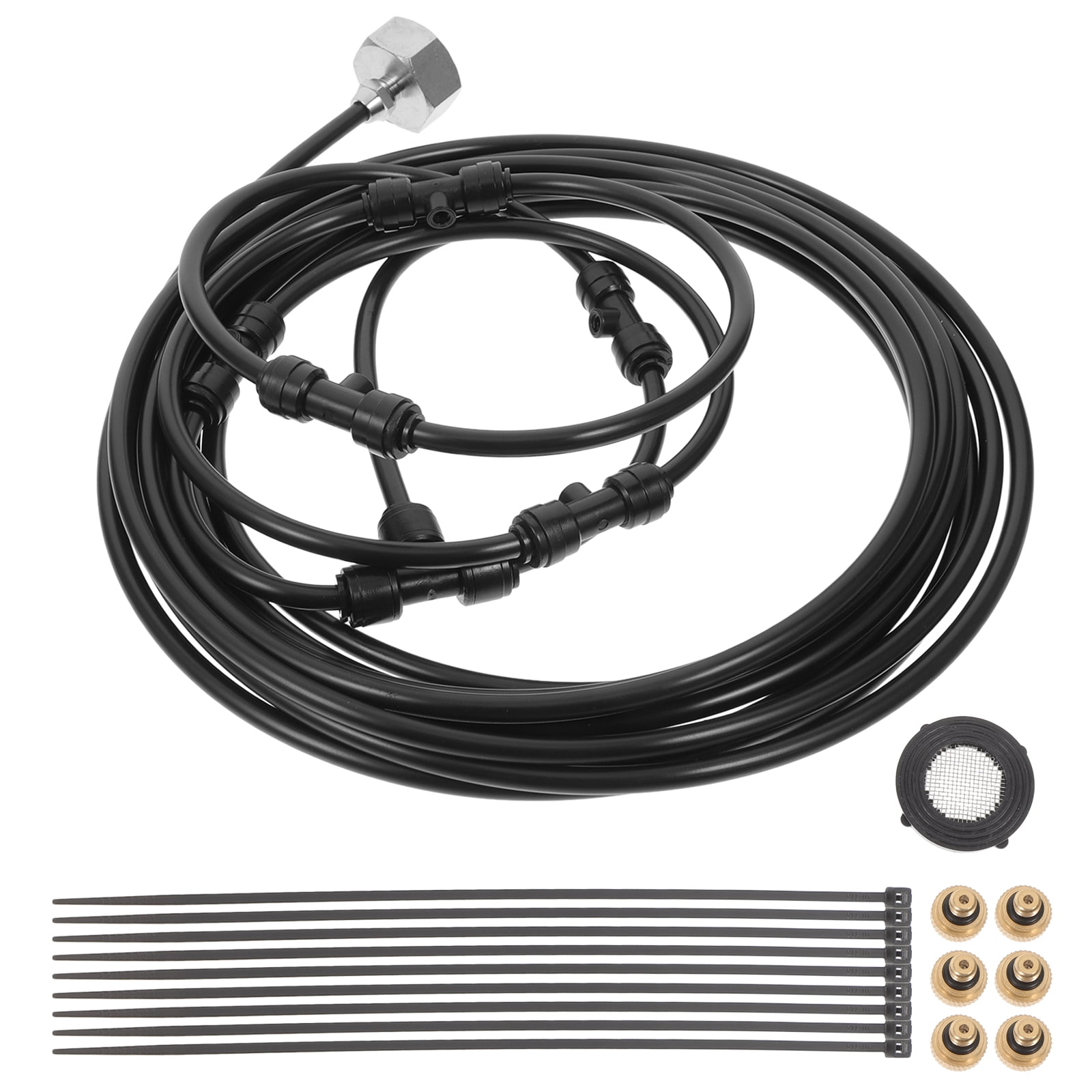 MLINS 1 Set Outdoor Fan Misting Kit with Misters for Patio Gardens and ...