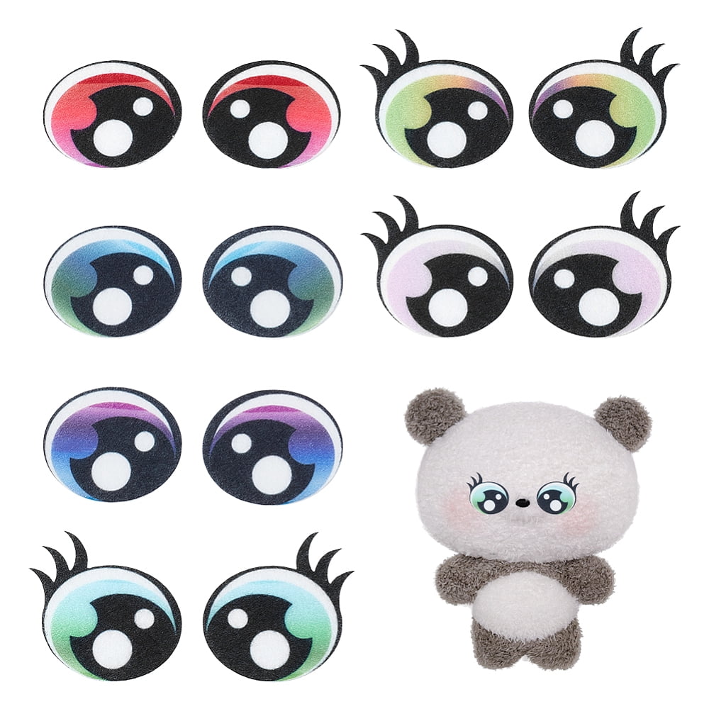 1 Set Felt Craft Eye Stuffed Toy Eye for DIY Toys Puppet Plush Animal ...