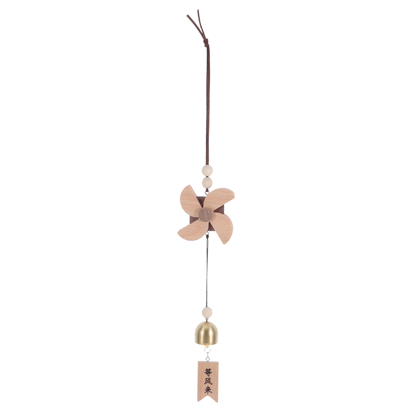 1 Set Feng Shui Wind Chime Wooden Chinese Luck Wind Bell Windmill ...
