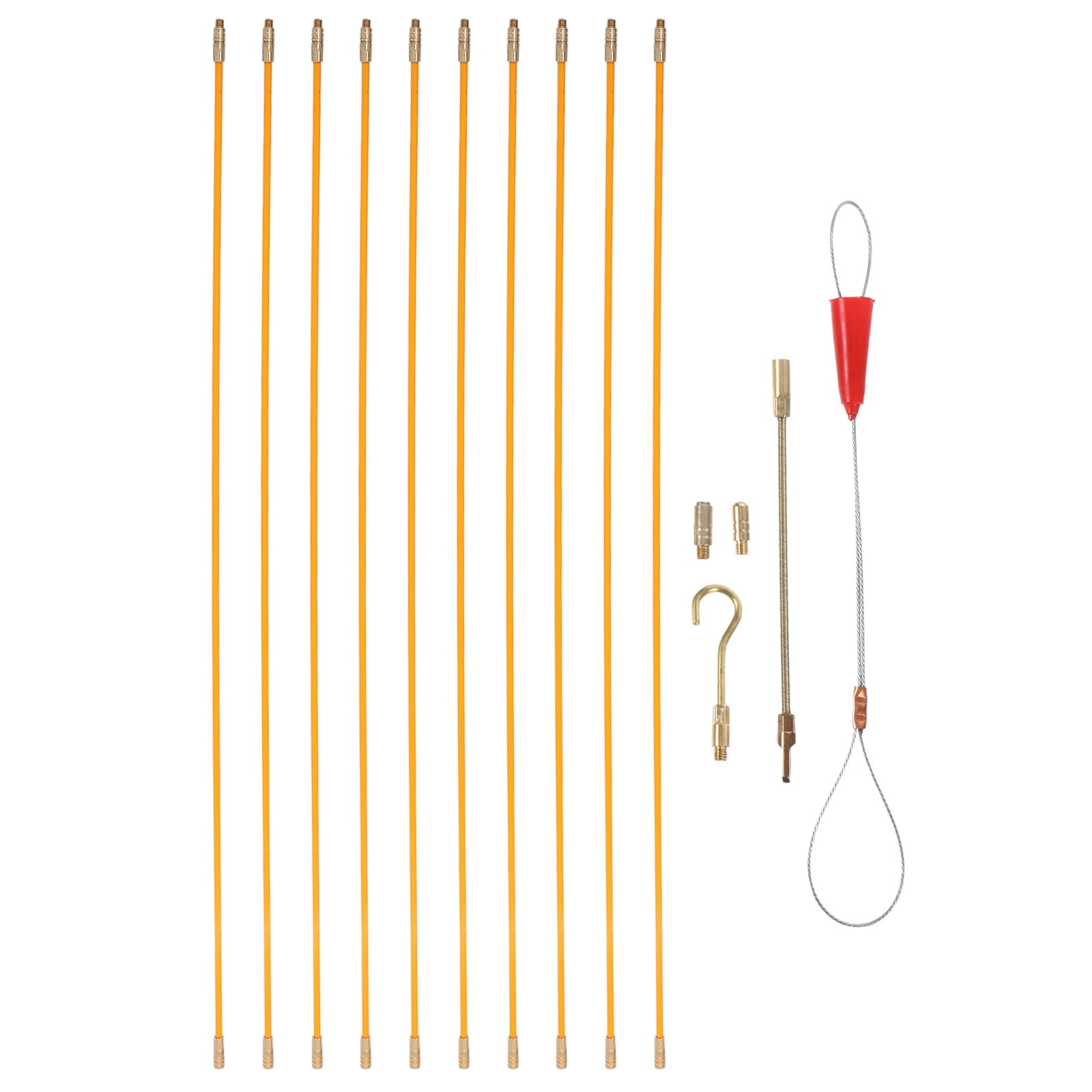 1 Set Fiberglass Cable Puller Kit Fish Tape for Efficient Wire Running ...