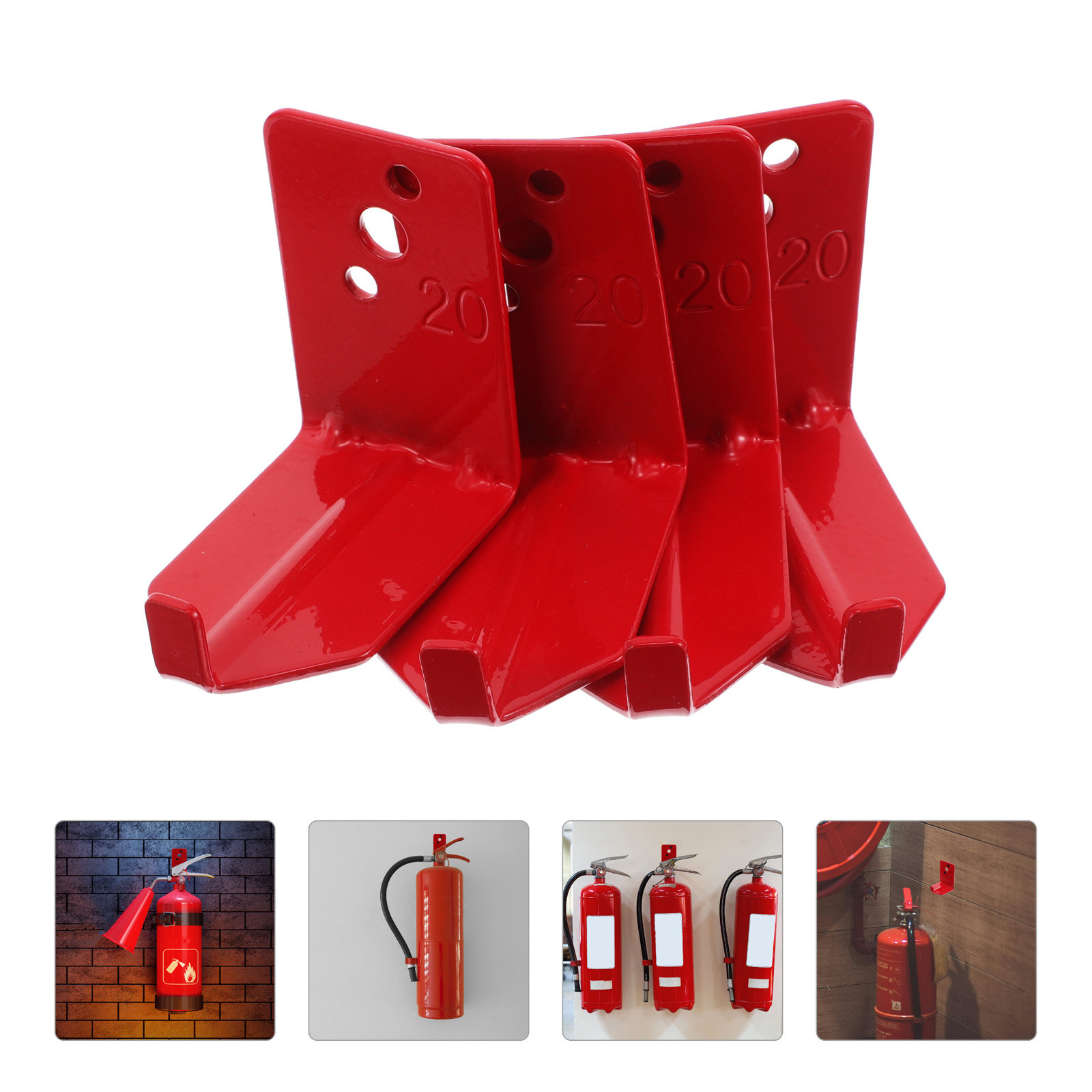 1 Set Fire Extinguisher Wall Hook Fire Extinguisher Hanger Fire ...