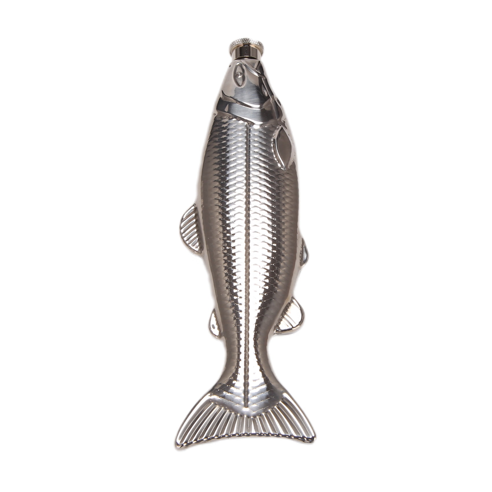1 Set Fish-Shape Hip Flask 5Oz Bottle Mini Pocket Flask Stainless Steel ...