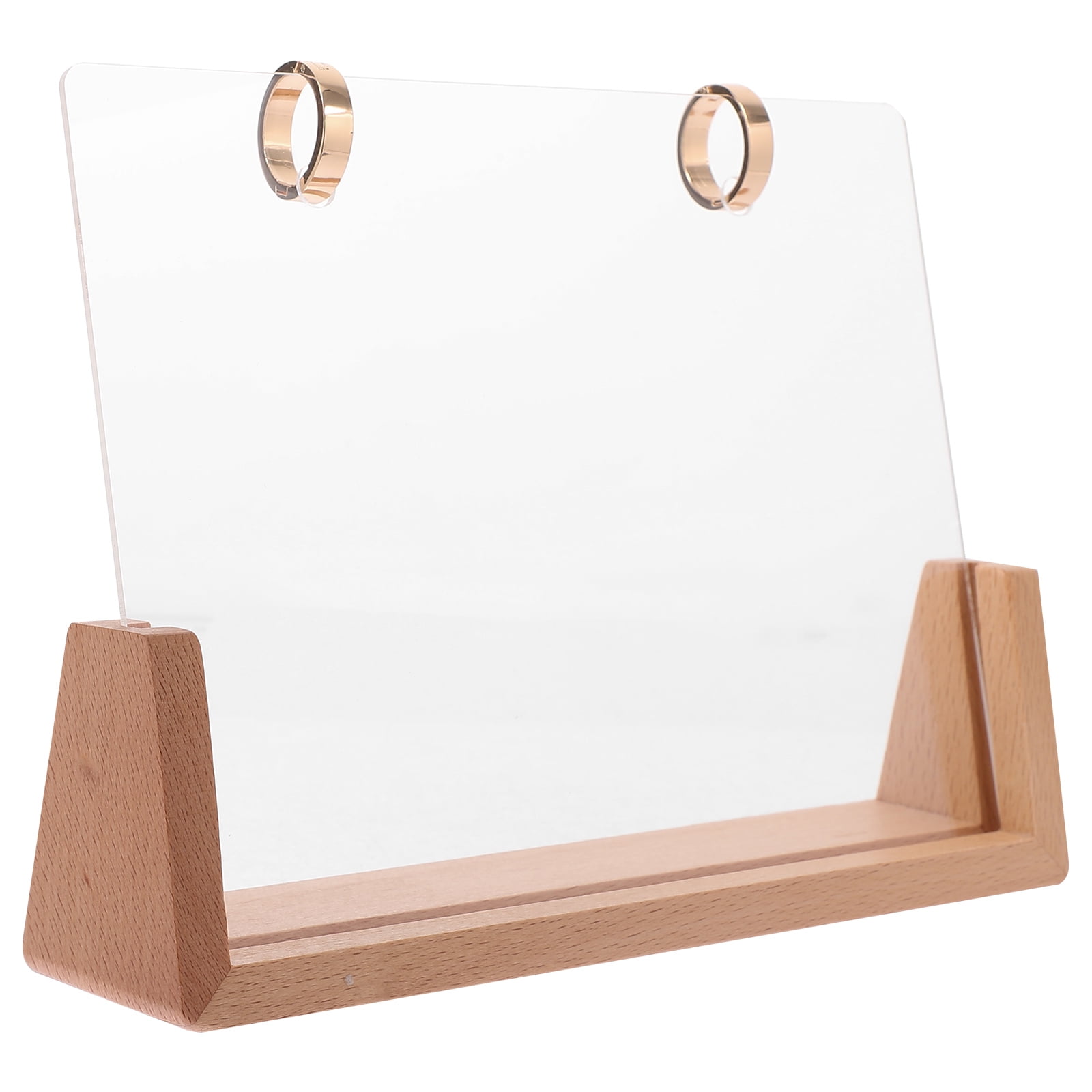 1 Set Calendar Rack for Desk Daily Desk Calendar Base Wooden Desk ...