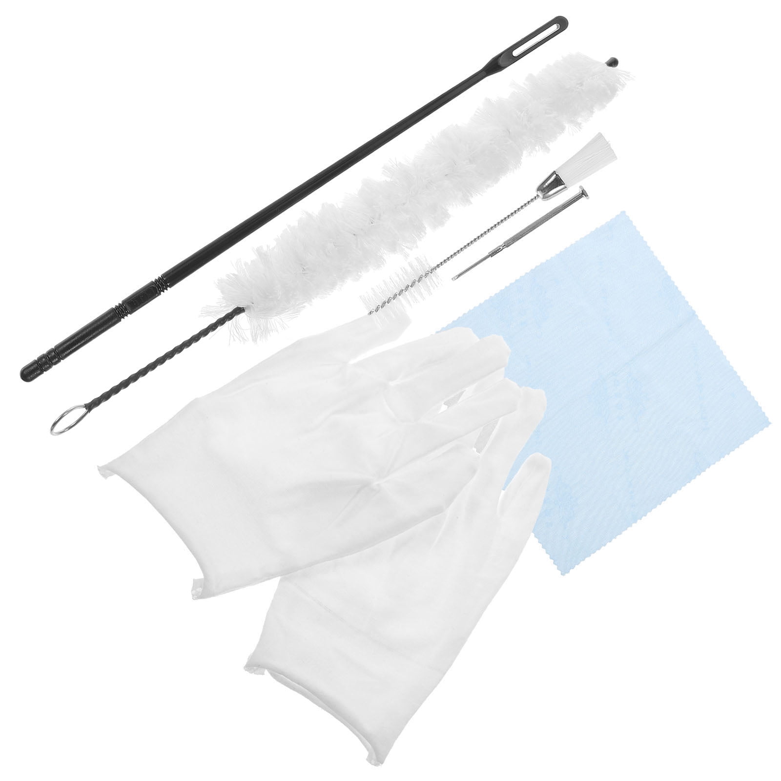 1 Set Flute Cleaning Kit Clarinet Saxophone Cleaning Cloth Brush ...