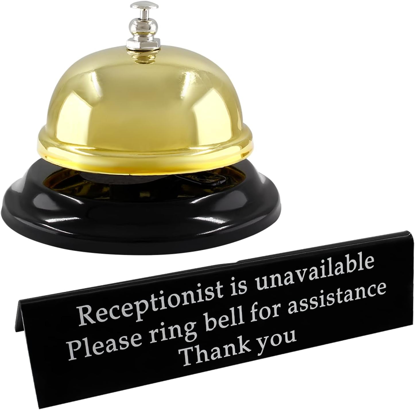 1 Set Front Counter Bell Metal Call Bell Desk Service Dinner Bell with ...