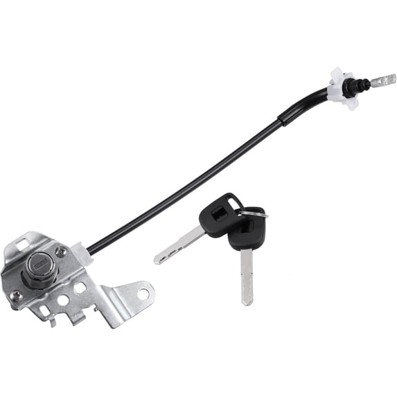 1 Set Front Left Side Door Lock Cylinder Cable with 2 Keys for Honda ...