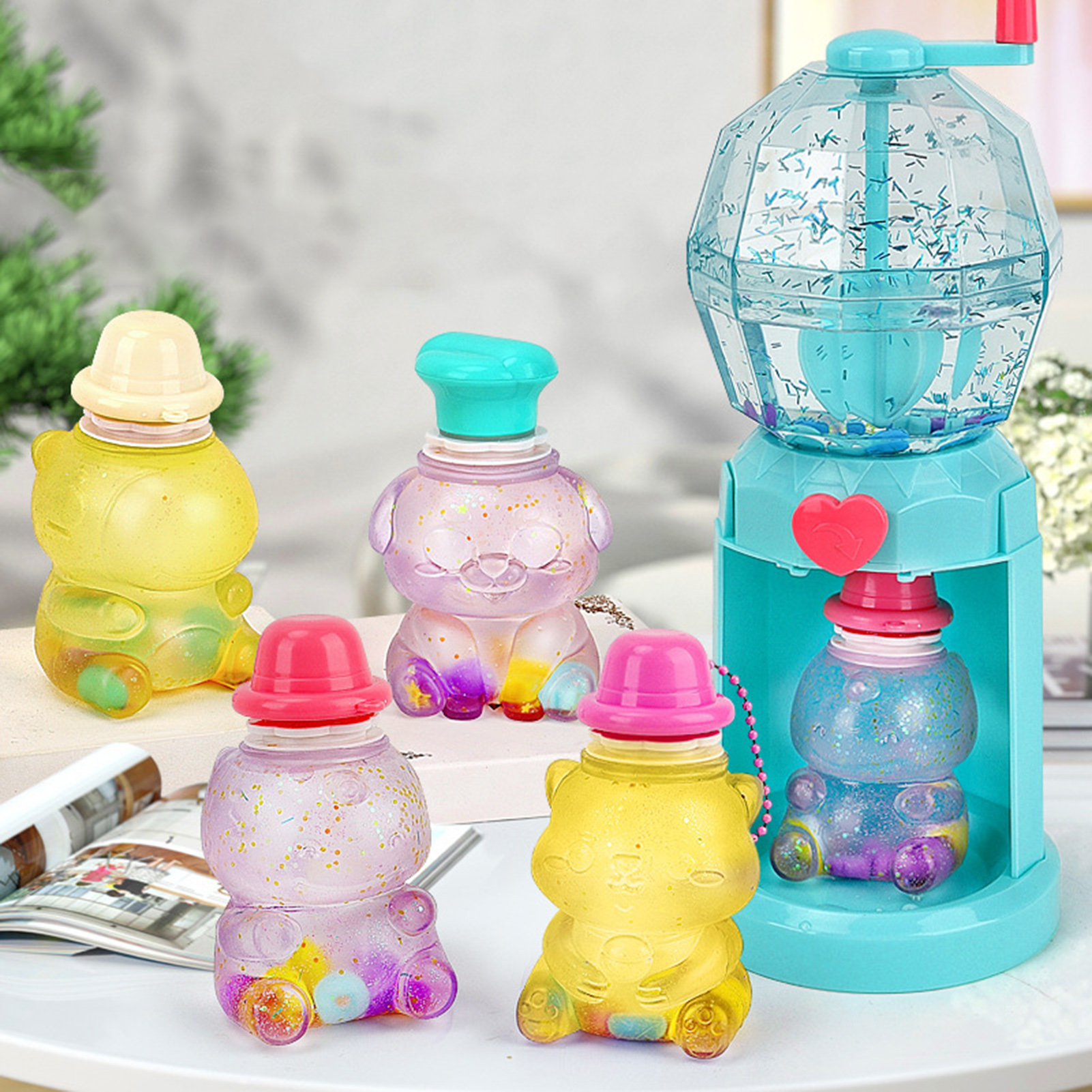 1 Set Funny Bear Squeeze Toy Soft TPR Cartoon Water Fillable Bear ...