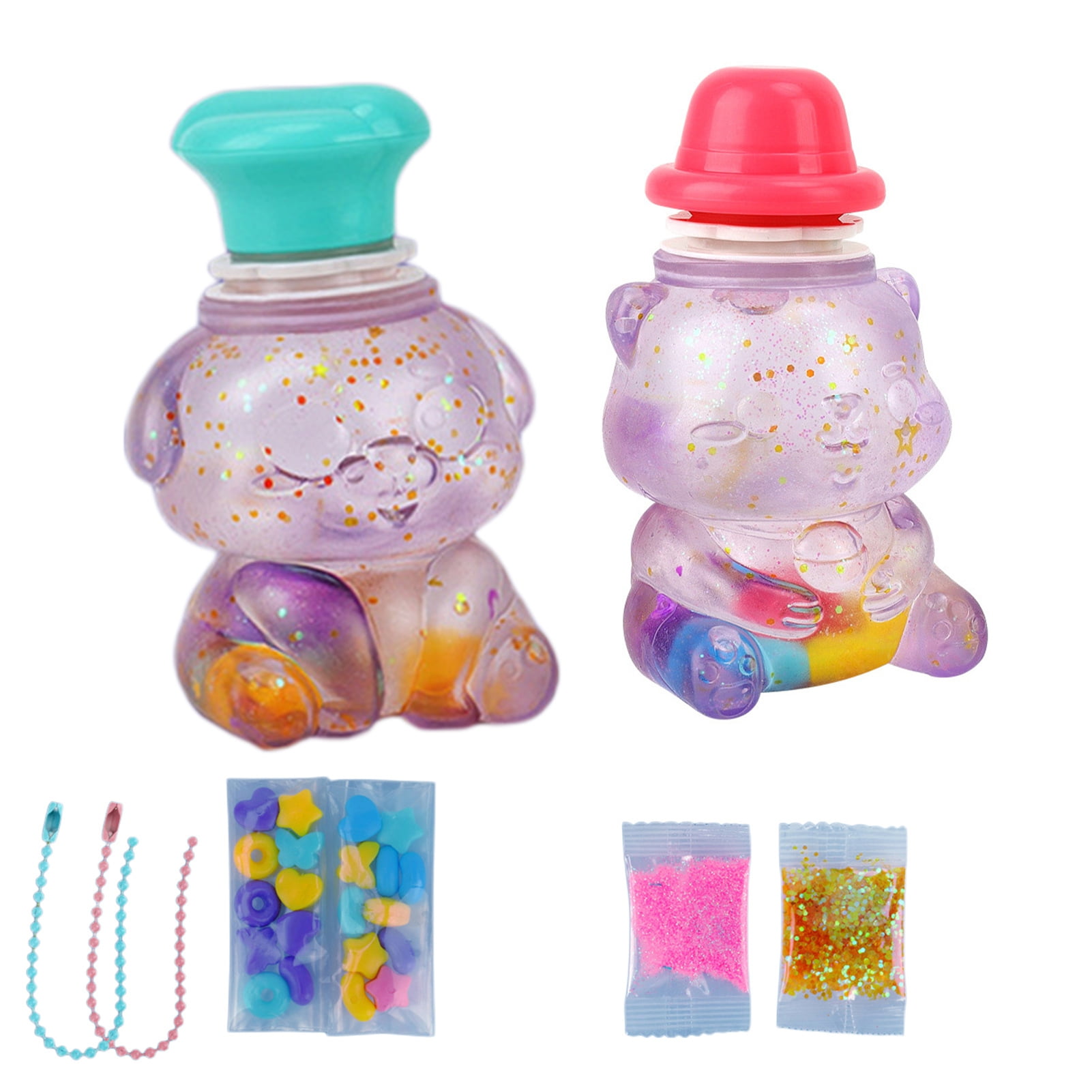 1 Set Funny Bear Squeeze Toy Soft TPR Cartoon Water Fillable Bear ...