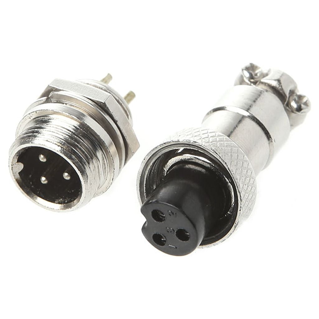 1 Set GX12 2/3/4/5/6 Pin Panel Mount Metal Aviation Wire Connector Male ...