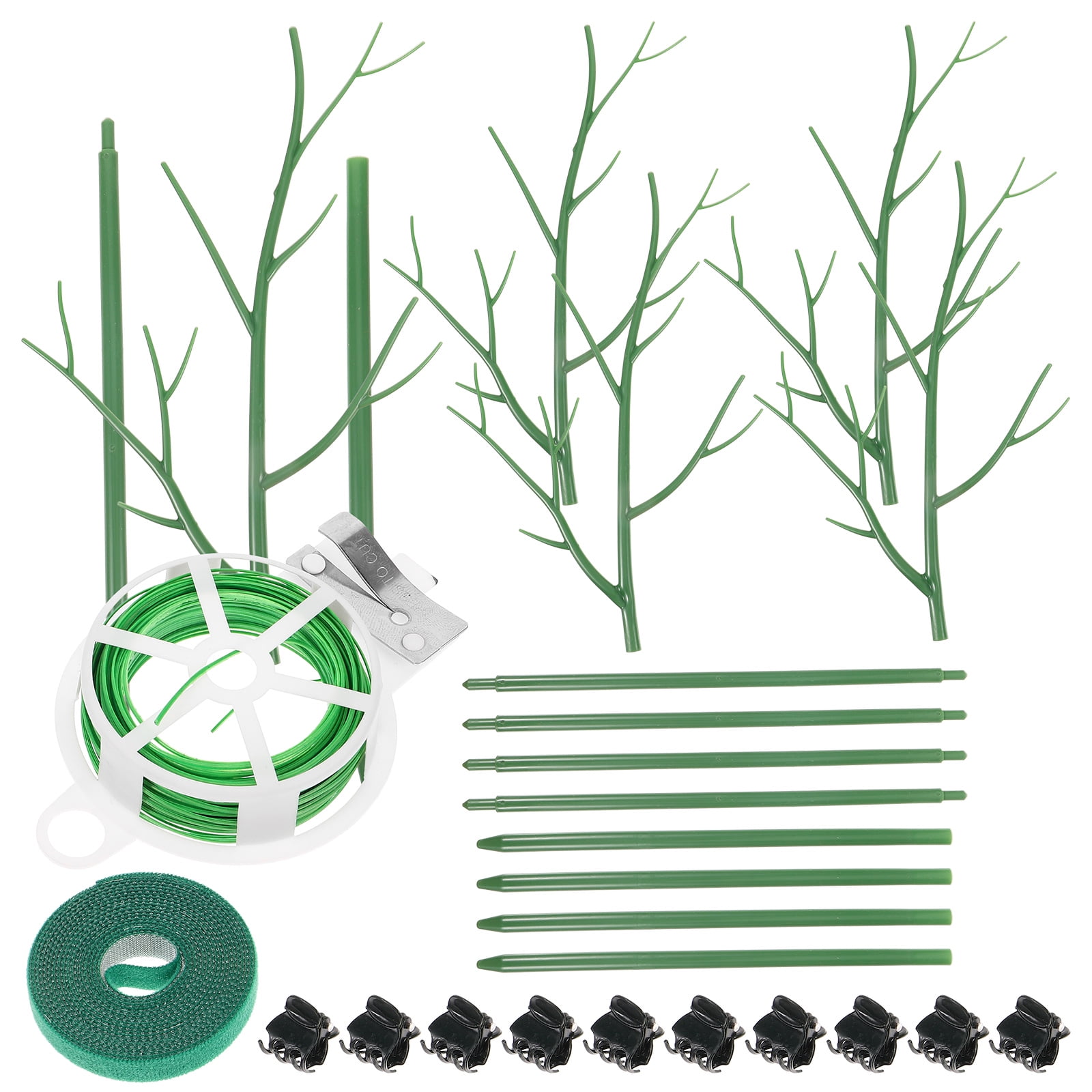1 Set Garden Flower Climbing Pole Support Plant Climbing Rack Garden ...