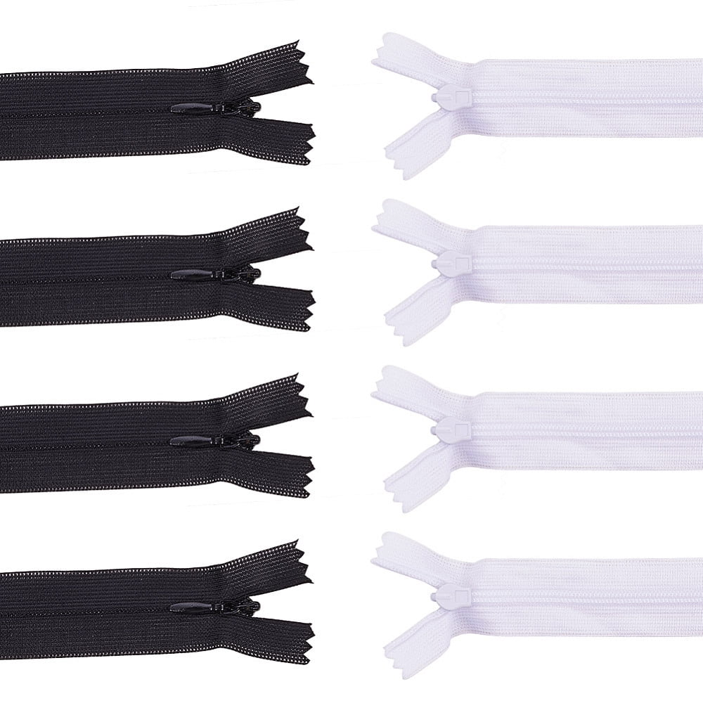 1 Set Garment Accessories Nylon Zipper Zip-fastener Components Black ...