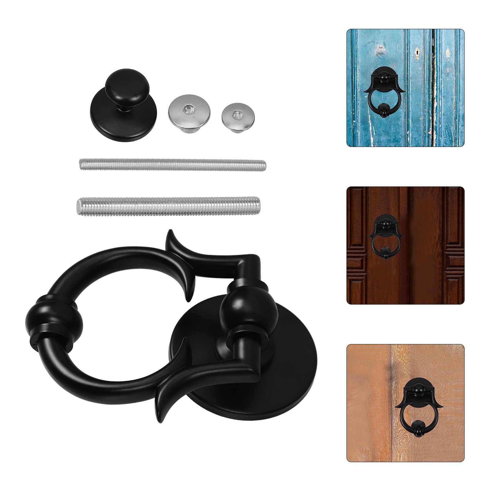 1 Set European Door Knocker for Front Door Gate Puller Ring Handle ...