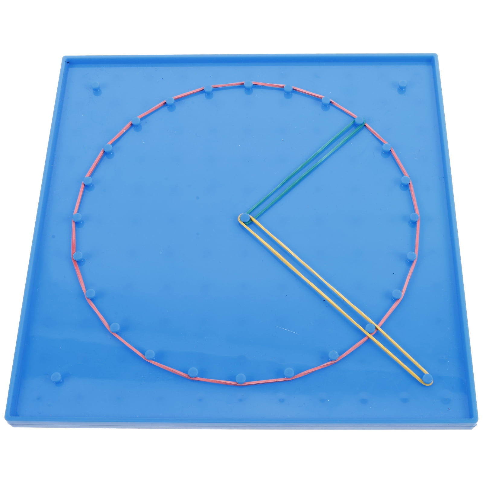 1 Set Geoboard With Rubber Bands Puzzle Shapes Board Toy Kids Crafting ...