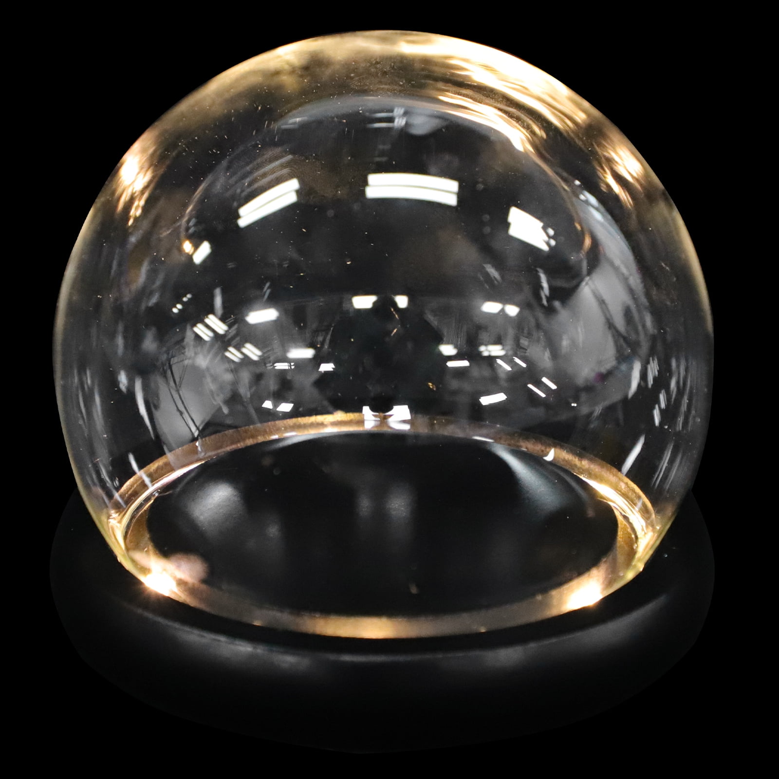 Koolleo 1 Set Eternal Flower Glass Cover Decorative Glass Cover Wooden ...