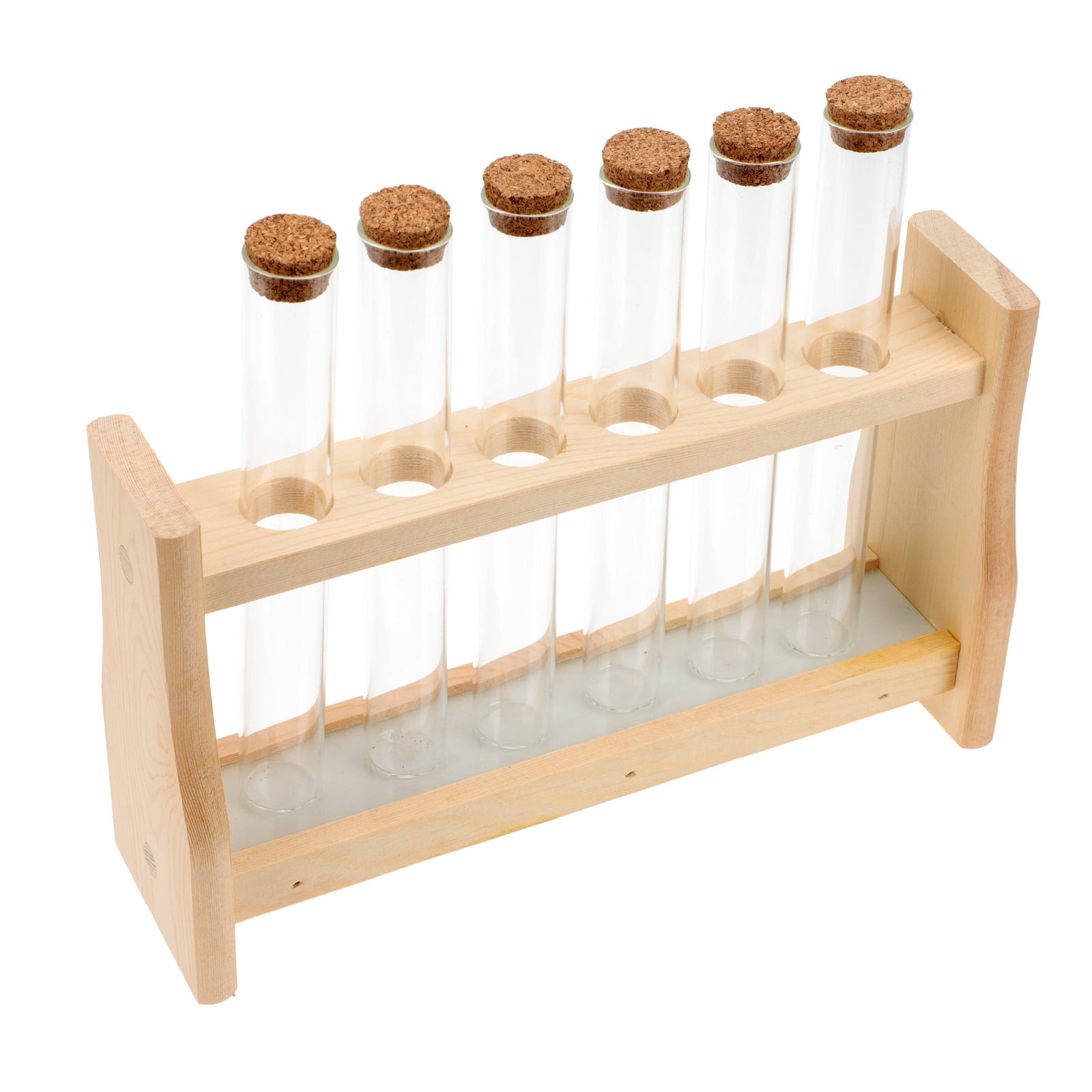 1 Set Glass Test Tube Stand Wooden Test Tube Rack Wooden Test Tube ...