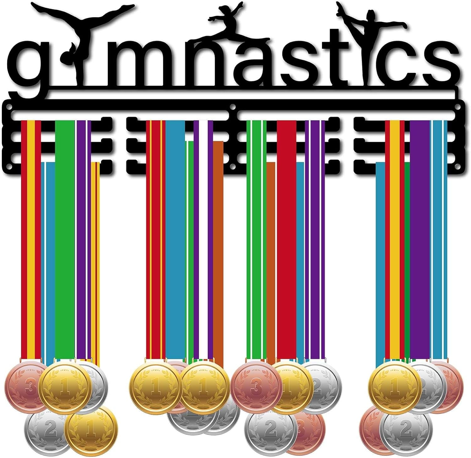 1 Set Gymnastics Medal Hanger Display Medal Holder Rack Sports Metal ...