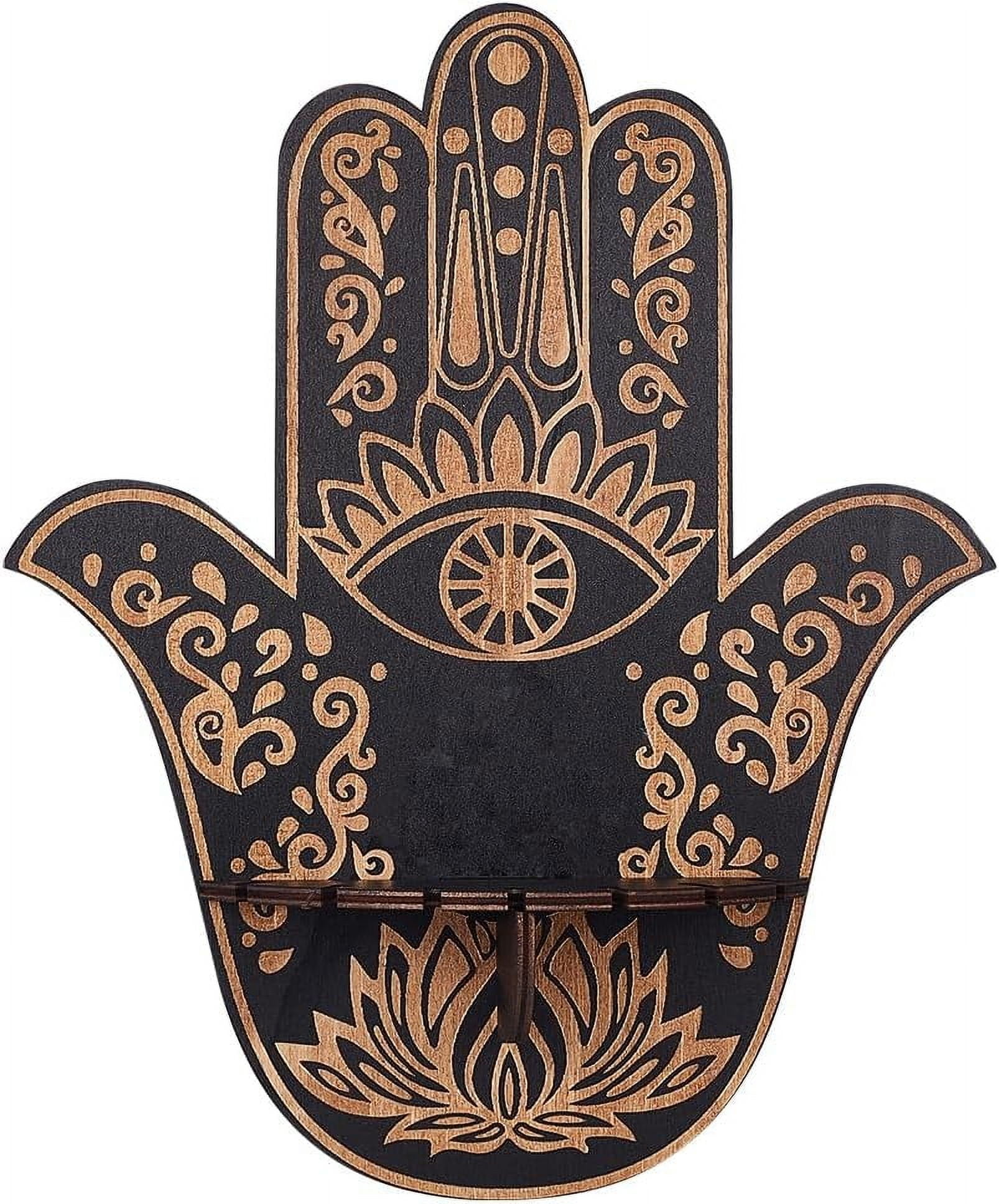 1 Set Hamsa Hand Wooden Crystal Sphere Display Stands Witch Stuff Wiccan Altar Decor Witchy ...