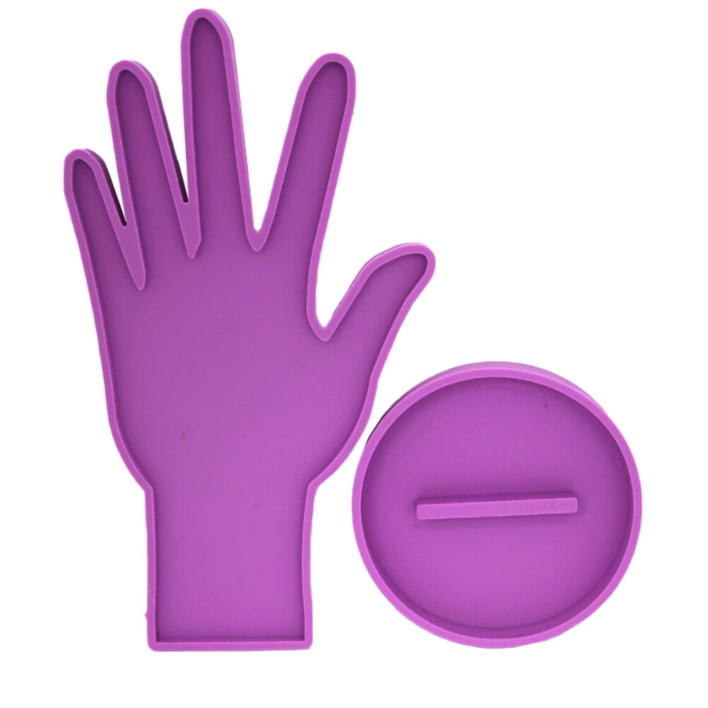 1 Set Hand Shape Mold DIY Epoxy Silicone Mold Jewelry Display Casting ...