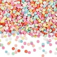 1 Set Handmade Polymer Clay Beads No Hole/Undrilled Mixed Color 4~5x0.8 ...