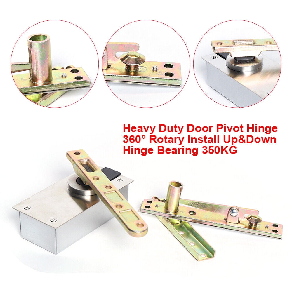 1 Set Heavy Duty Door Pivot Hinge Install Up & Down 360° Rotation ...