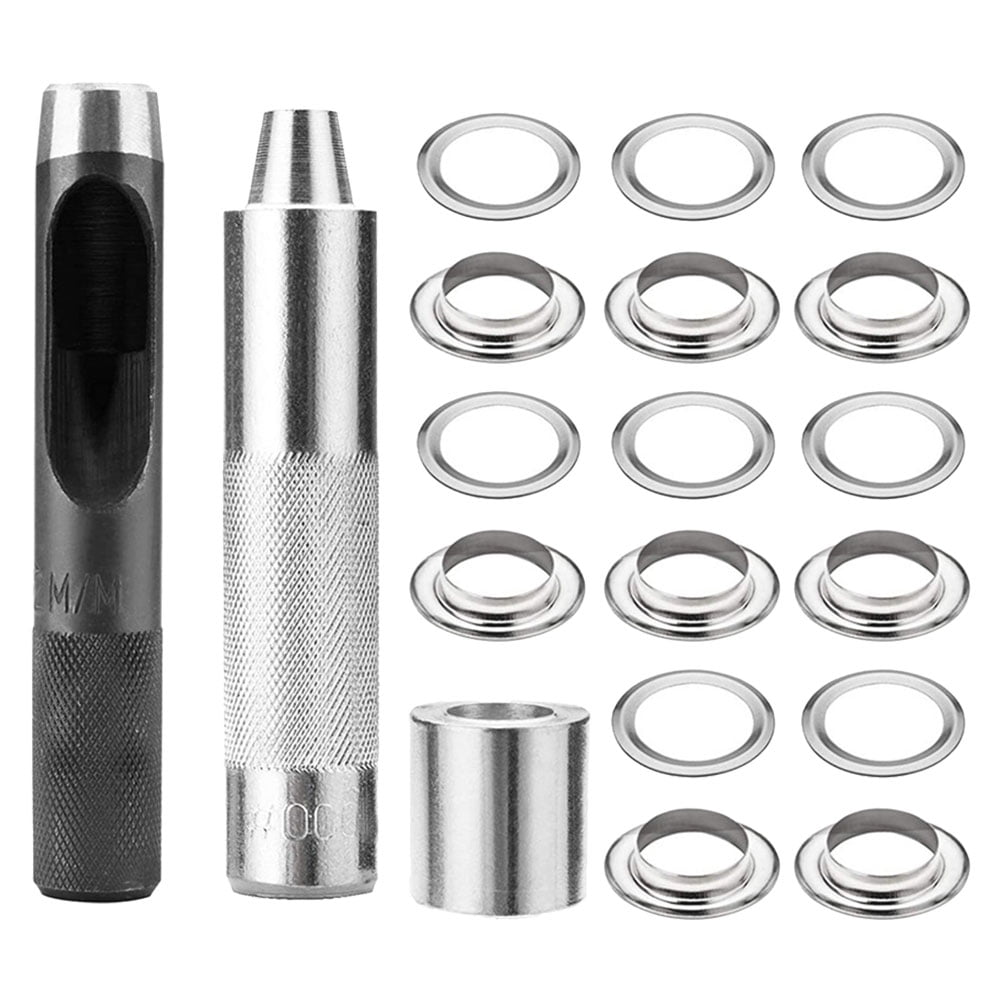 1 Set Heavy Duty Grommet Fastening Kit with Grommet Setting Tool for ...