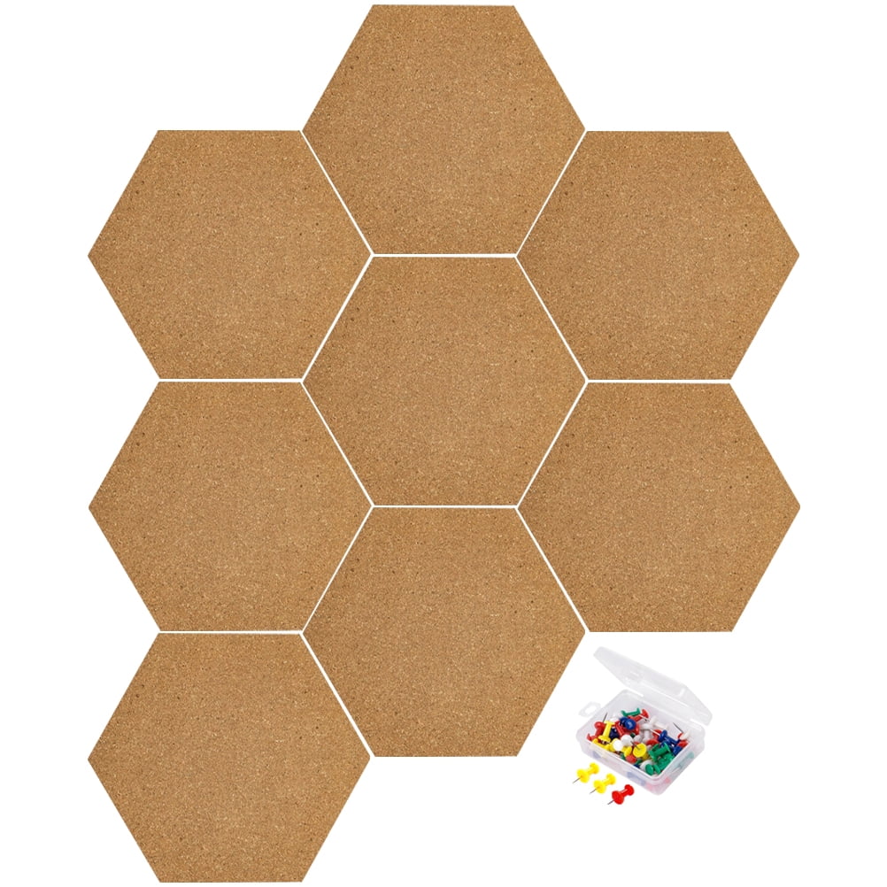 HEMOTON 1 Set Hexagon Cork Board Home Decor Hexagon Picture Display ...