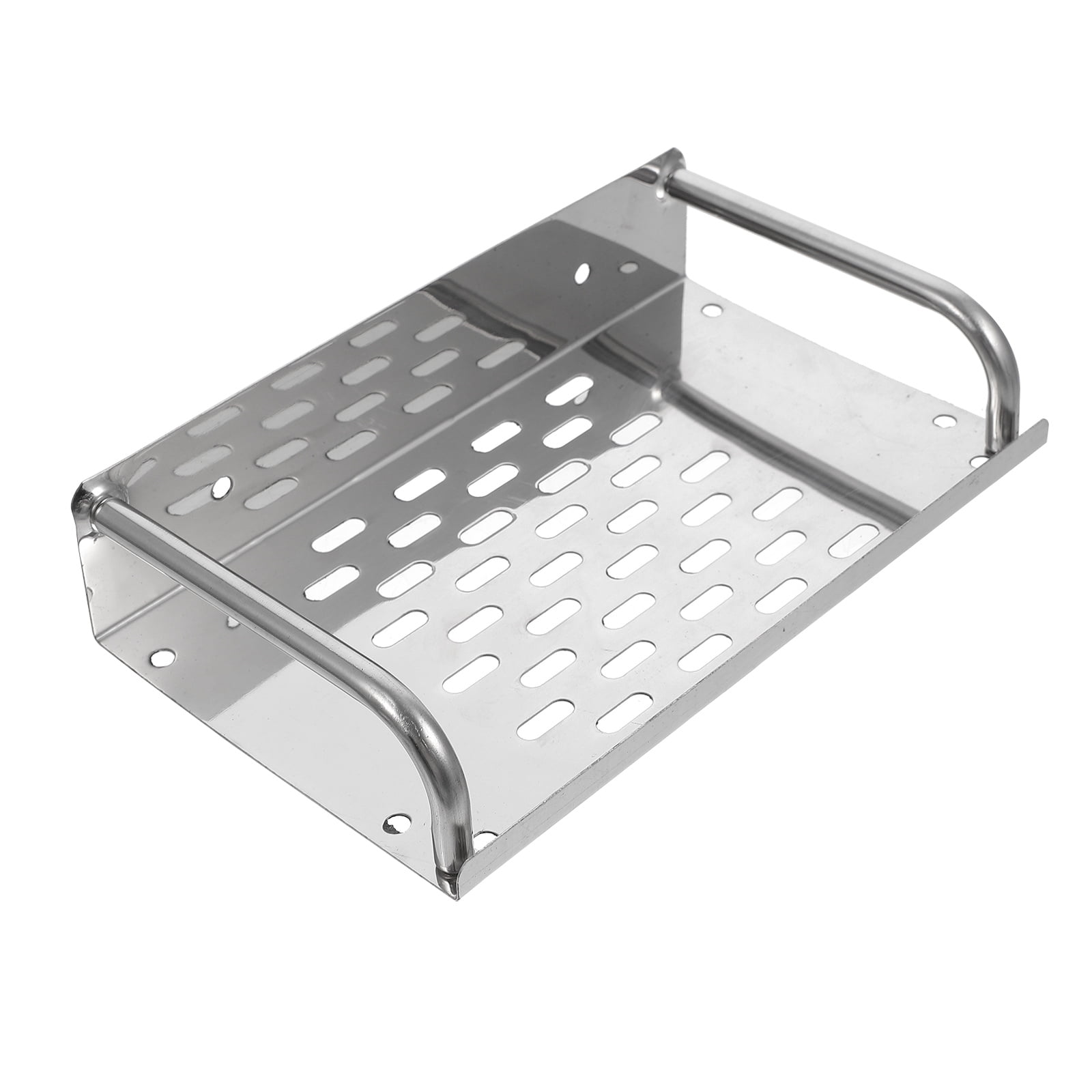 1 Set Home Sundries -mounted Storage Shelf Stainless Bathroom Rack ...