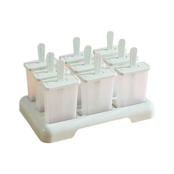 1 Set Homemade Popsicle Mold, 9 PCS Ice Pop Mold,Homemade Ice Cream ...