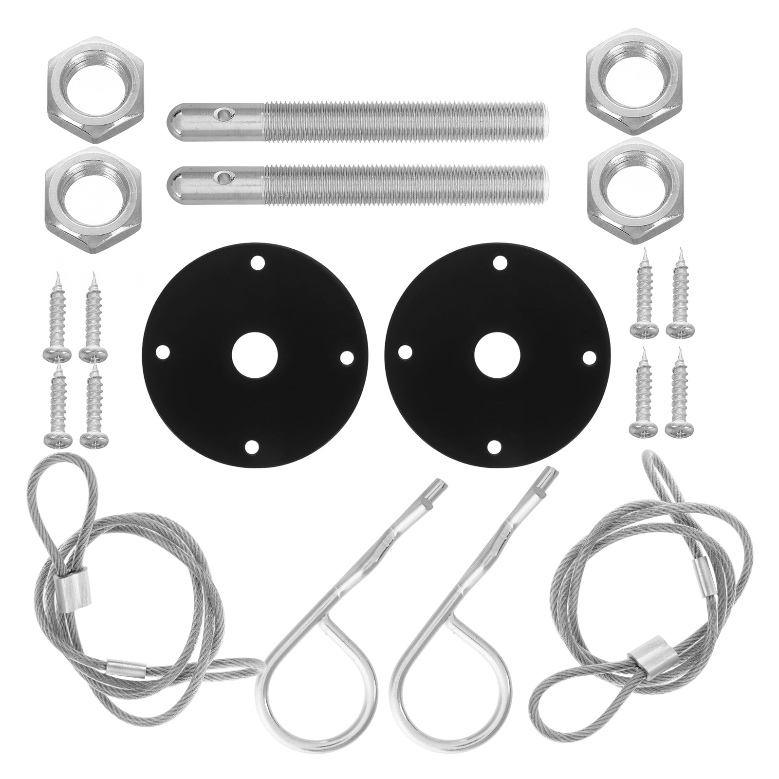 1 Set Hood Latch Hood Latch Assembly Hood Opener Latch Hood Latch Lock ...