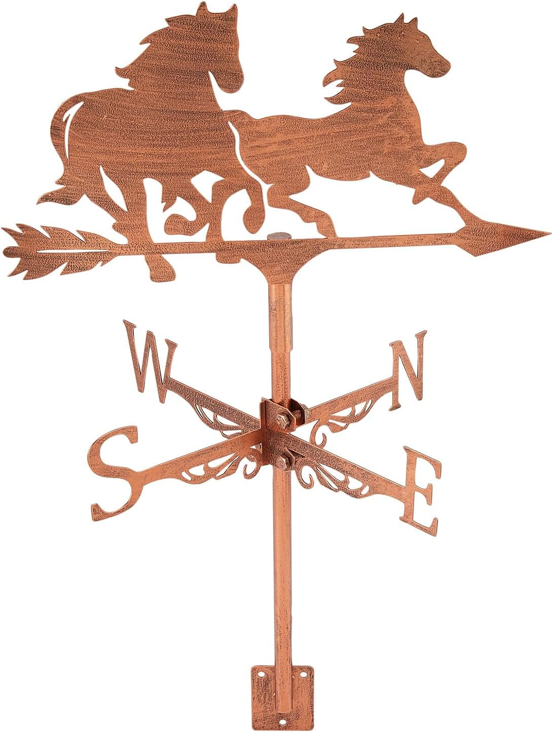 1 Set Horse Weather Vane for Roof Mount Animal Metal Weathervane Wind ...