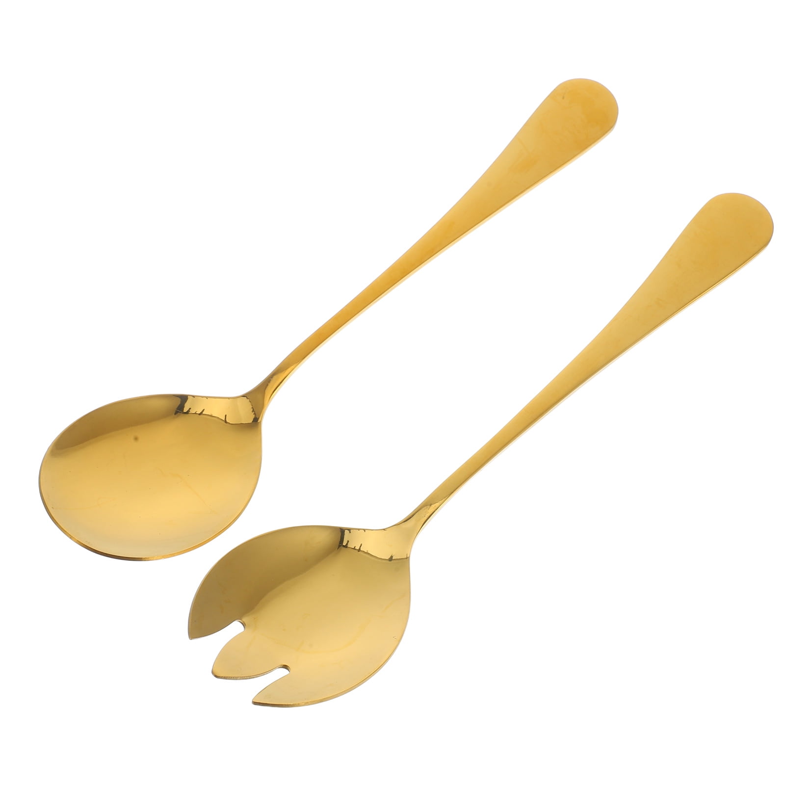 1 Set Household Fork Salad Spoon And Spork Serving Set Cake Spoon Salad ...