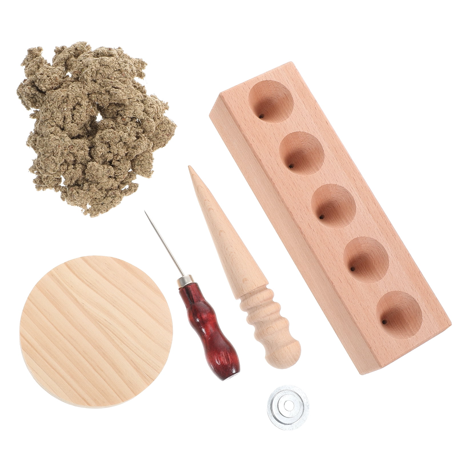 1 Set Household Moxa Cone Moxa Roll Making Tools Moxa Cone DIY Wooden ...