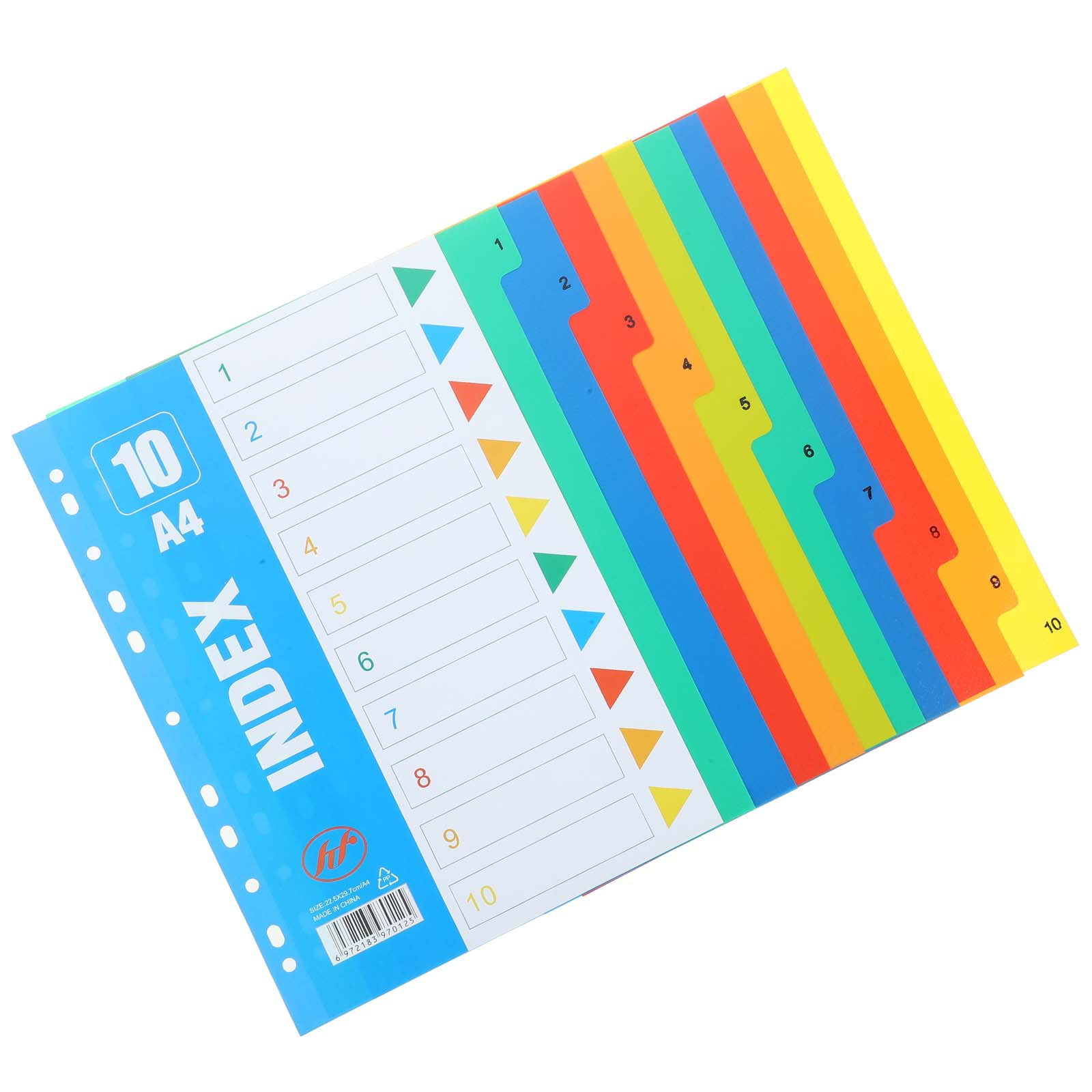 Raindrops Plastic Binder Index Dividers Assorted Color 1Set 11.6X8.3In ...