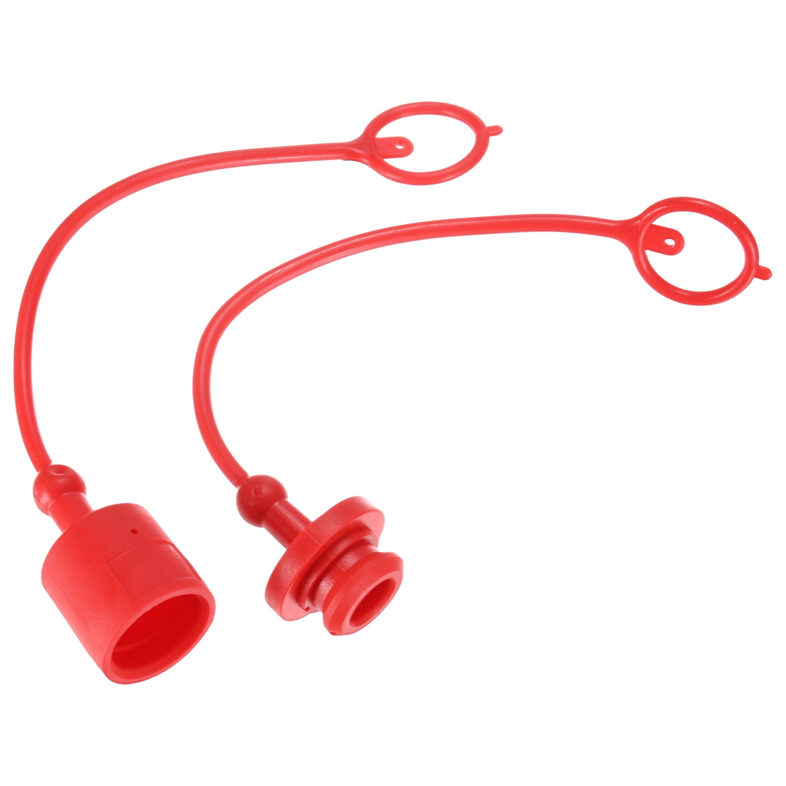 1 Set Hydraulic Coupler Dust Cap 1/2 ISO-B with Retention Ring Red ...