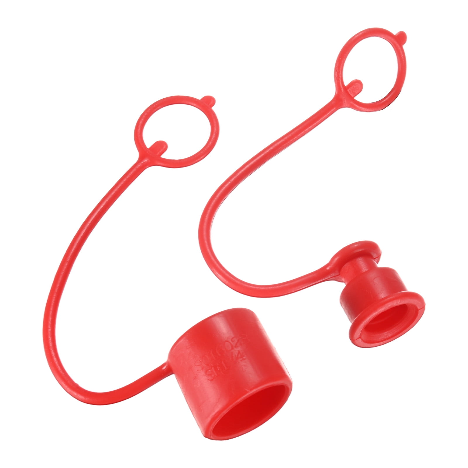 1 Set Hydraulic Coupler Dust Cap 1/4 ISO Flat Face PVC with Retention ...