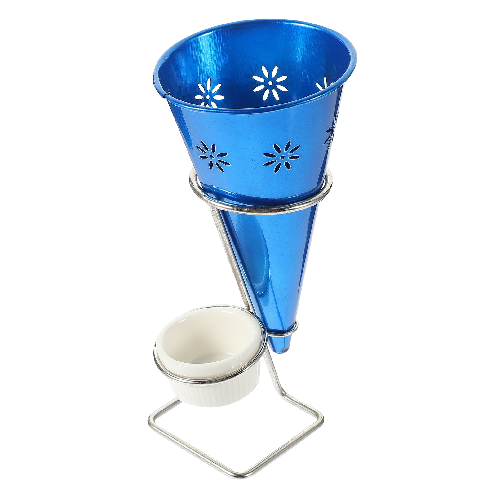 1 Set Ice Cream Cone Holder Stand Stainless Steel Ice Cream Display ...