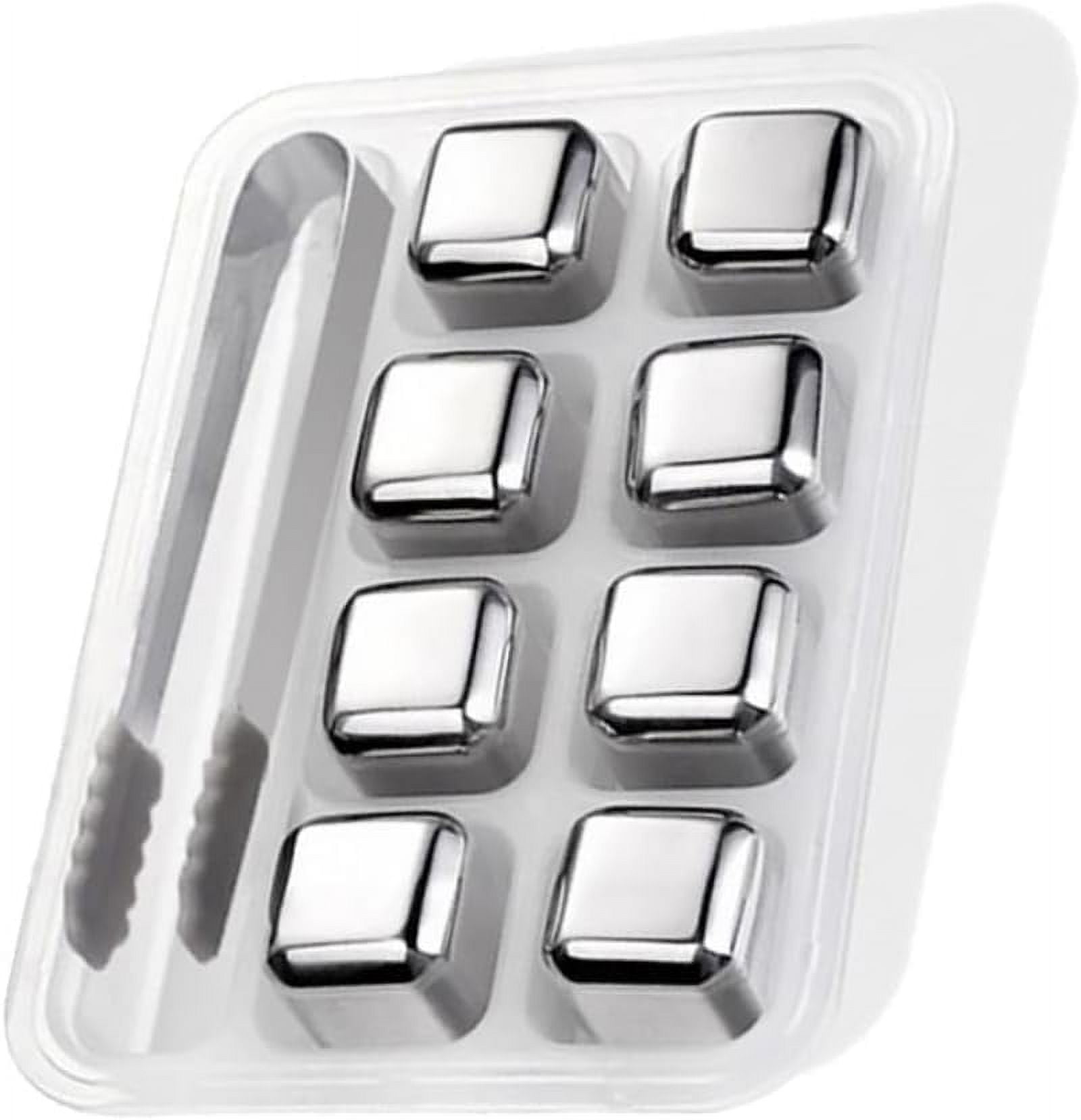 1 Set Ice Tart Stainless Steel Square Ice Wine Stone Icebre Stainless ...