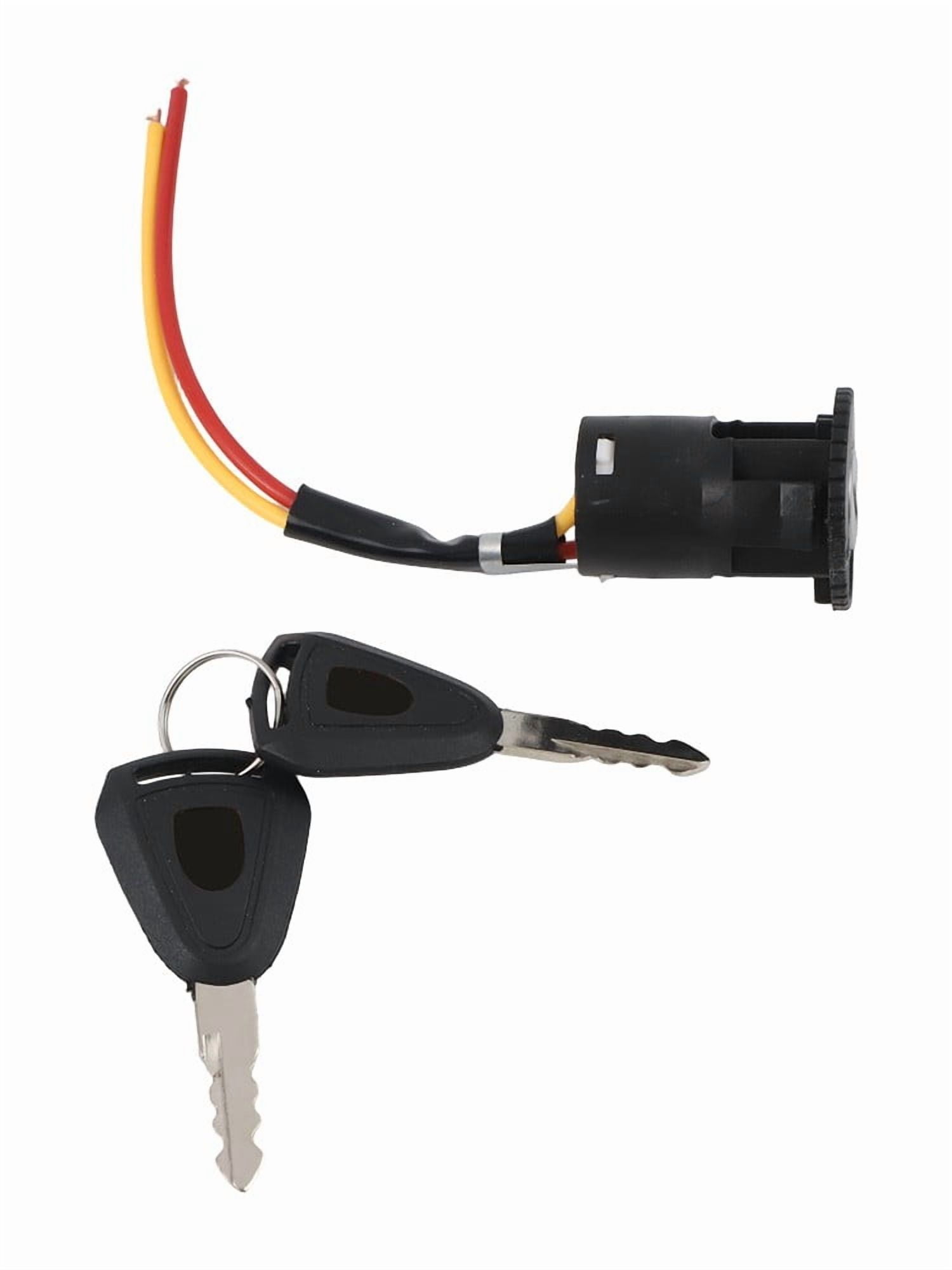 1 Set Ignition Key Ebike Switch 2 Wire Position For Electric Scooter E ...
