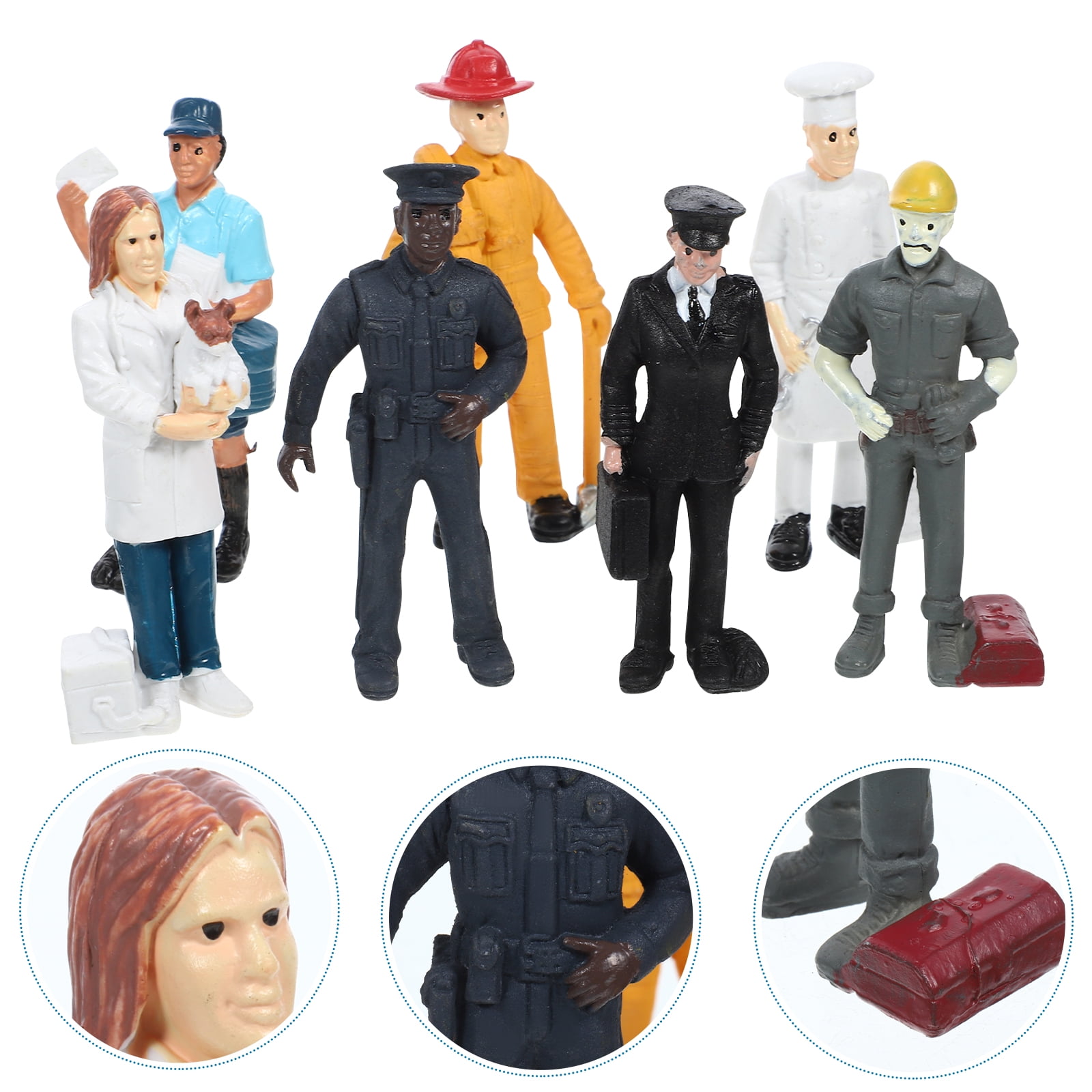 1 Set Imitated People Figurines People Scale Figurines Miniature Scale ...