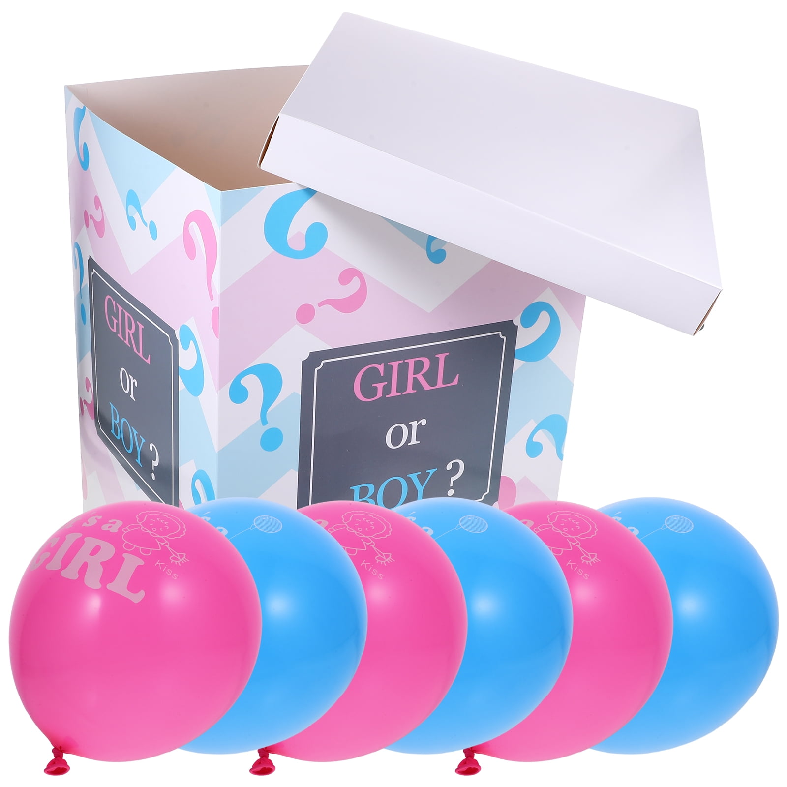 1 Set Infant Gender Reveal Balloon Box Boy or Girl Balloon Box Baby ...